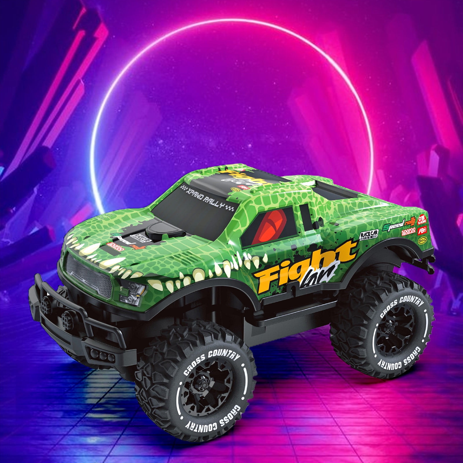 Fjnjuu RC cars Electric/RC Car with Light Small Scale Off Road Remote ...
