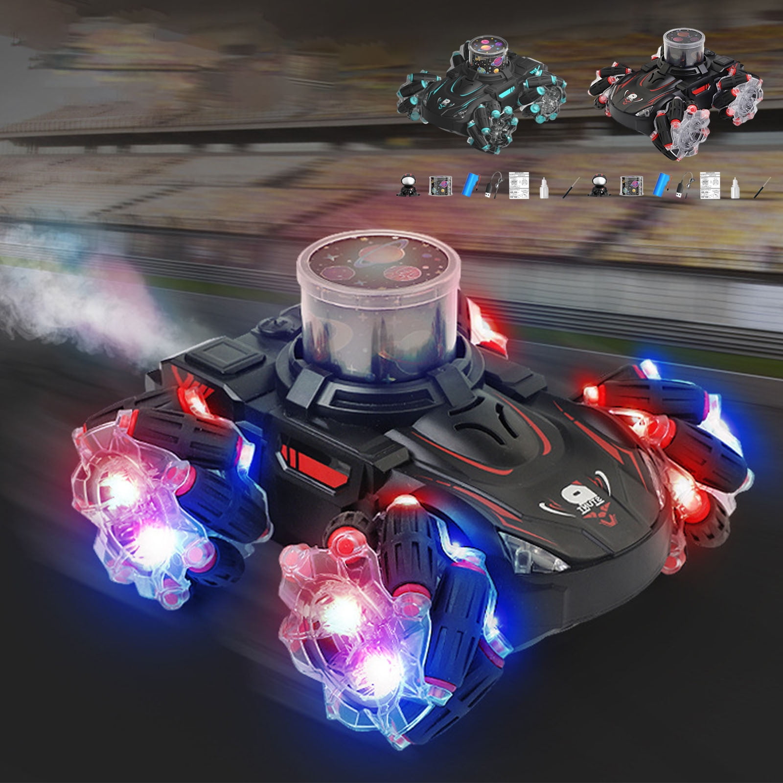 Fjnjuu RC cars High Definition Projection Lighting Childrens Toys ...