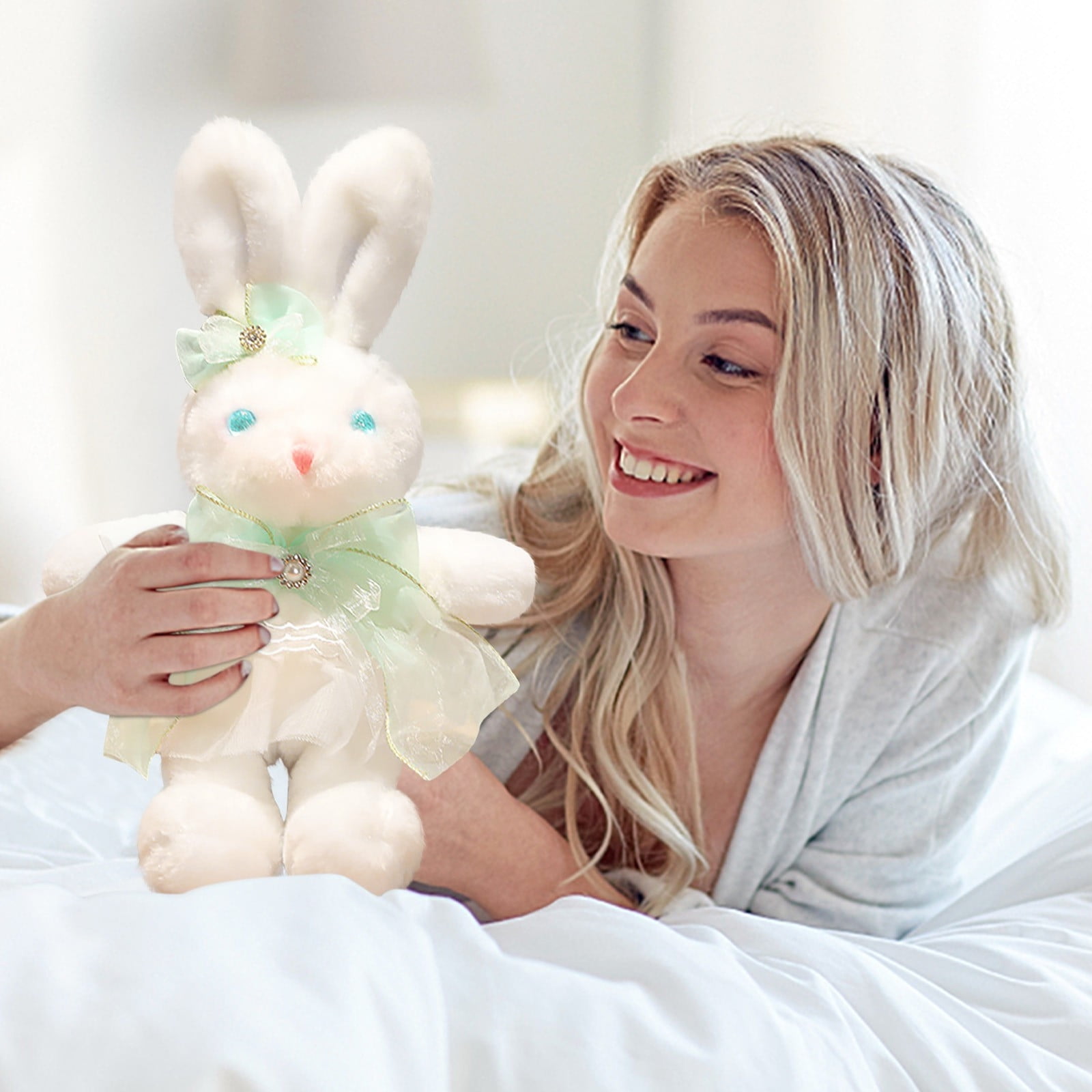 Fjnjuu Toys 6-12 Months, Toddler Toys Plush Cute Bunny Cute Small ...