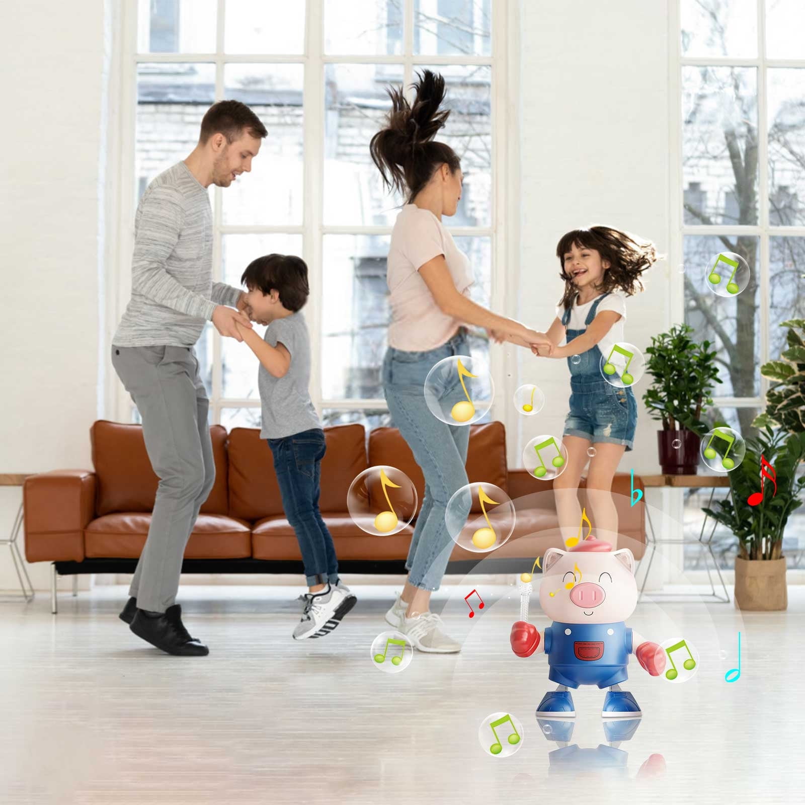 Fjnjuu Toys for ages 2-4, BabiesEarly Education Music Lights Swinging ...