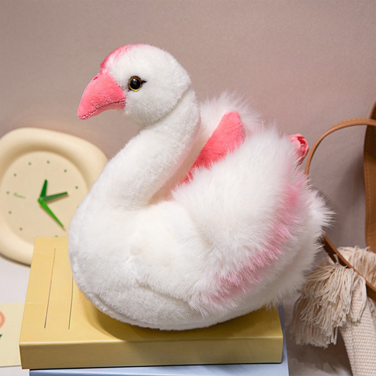 Fjnjuu White Geese Doll Big Geese Lint Toy Large Doll Pillow Children's ...
