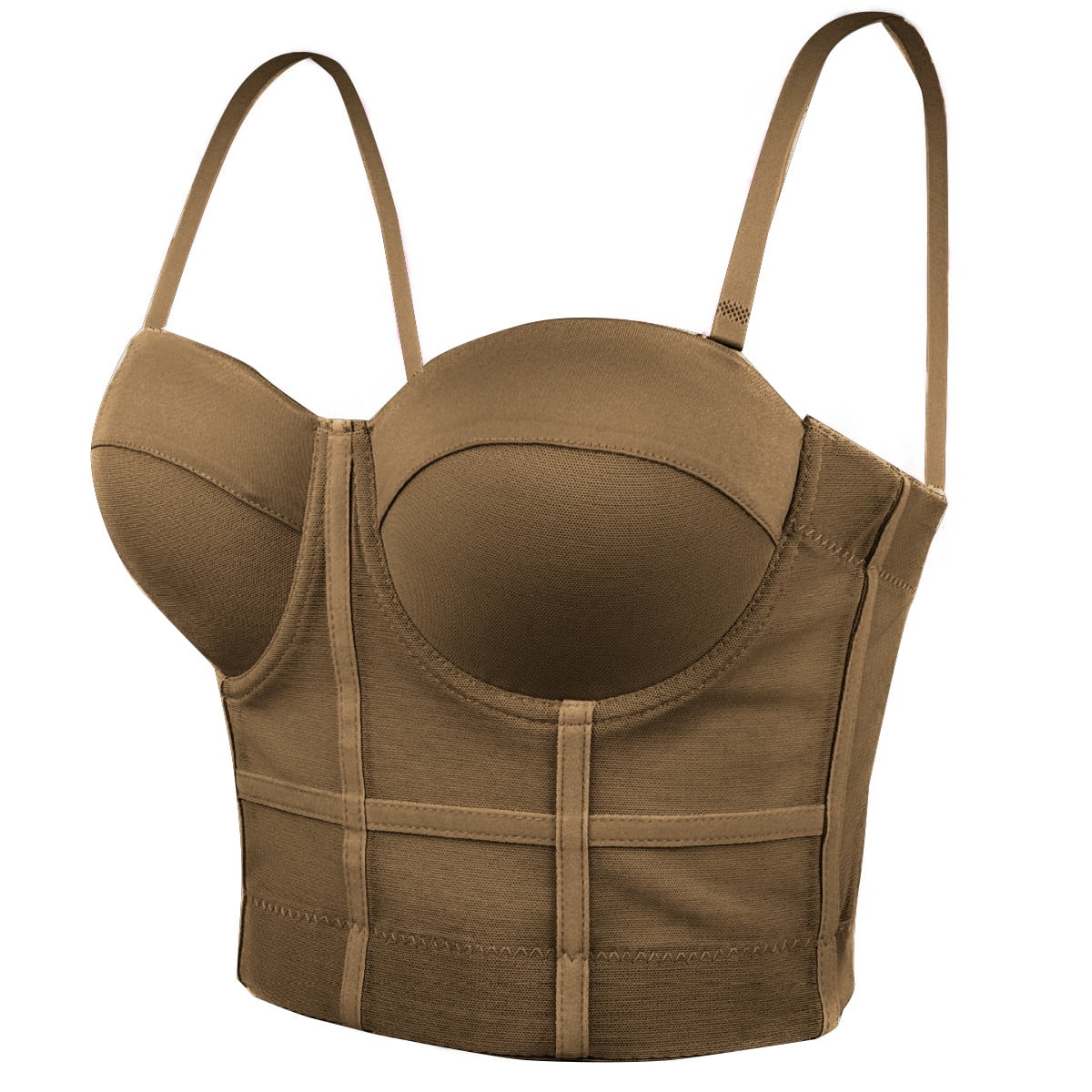 Fjofpr Deals Corsets for Women Top Women's Elastic Mesh Fishbone Corset ...