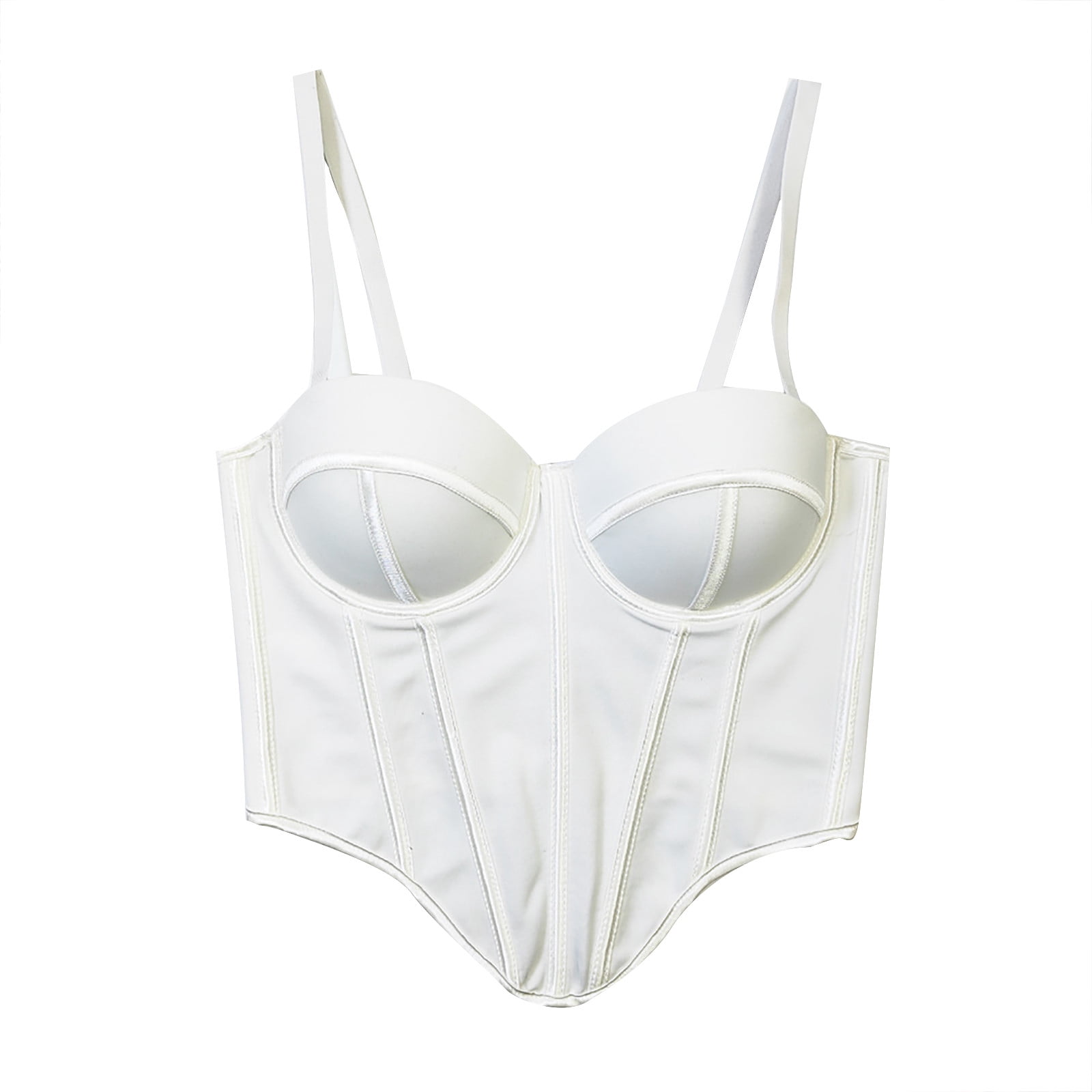 Fjofpr Sale White Corset Tops for Women Women Irregular Fishbone Corset ...