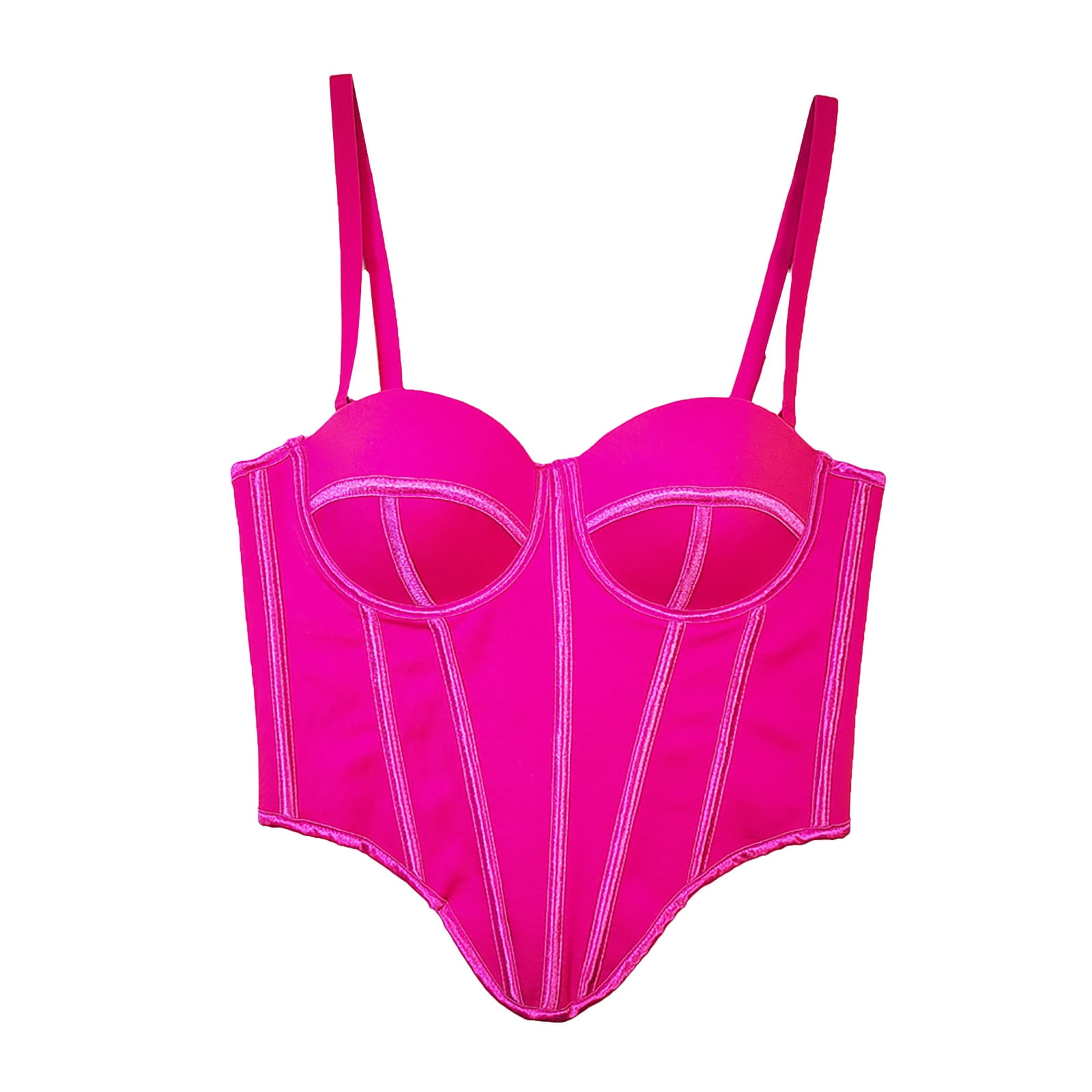 Fjofpr Corset Tops for Women Fashion Night Out Women Irregular Fishbone ...