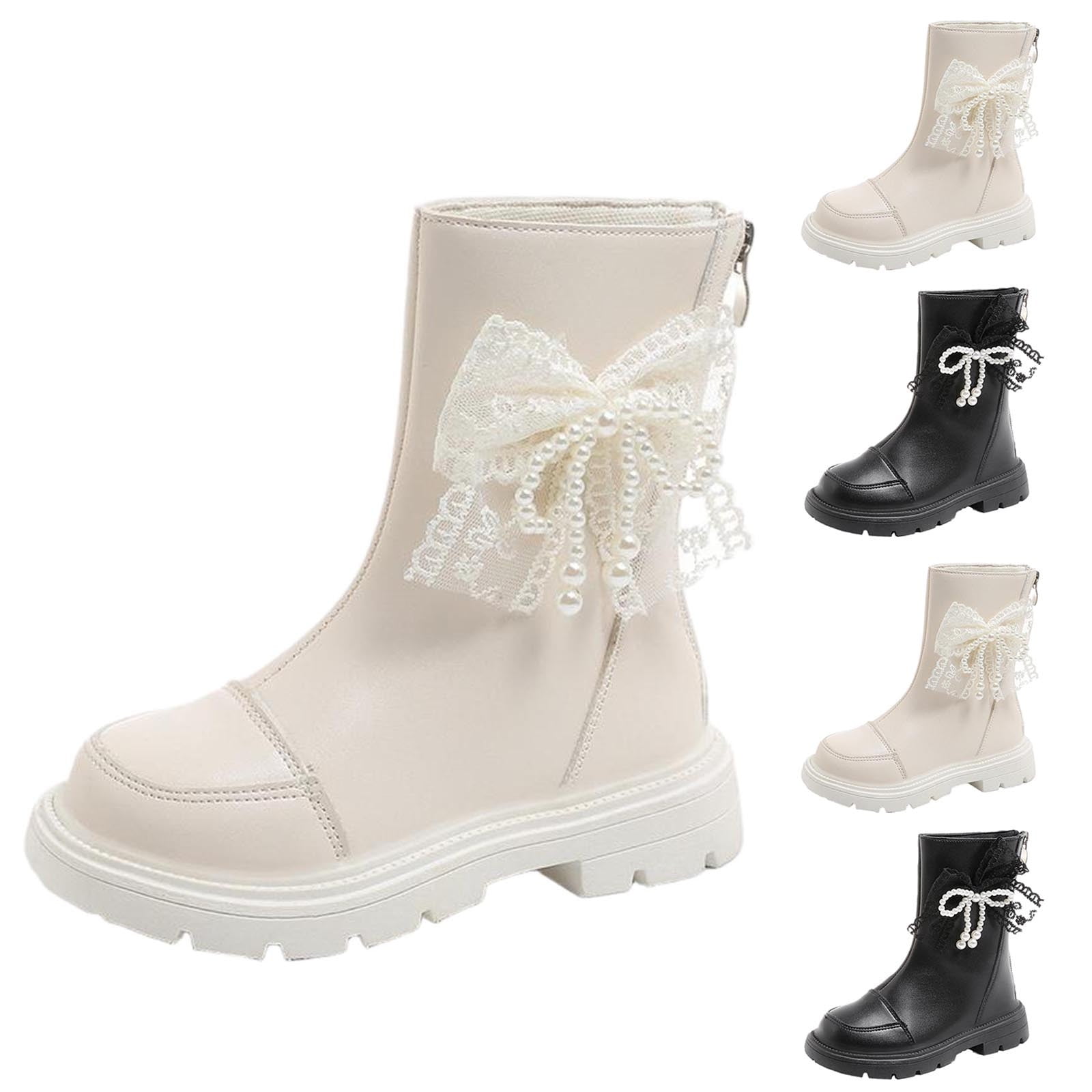 Fjofpr Girls Shoes Big Girls Boots Size 1 Fall Girls' Boots Children's ...
