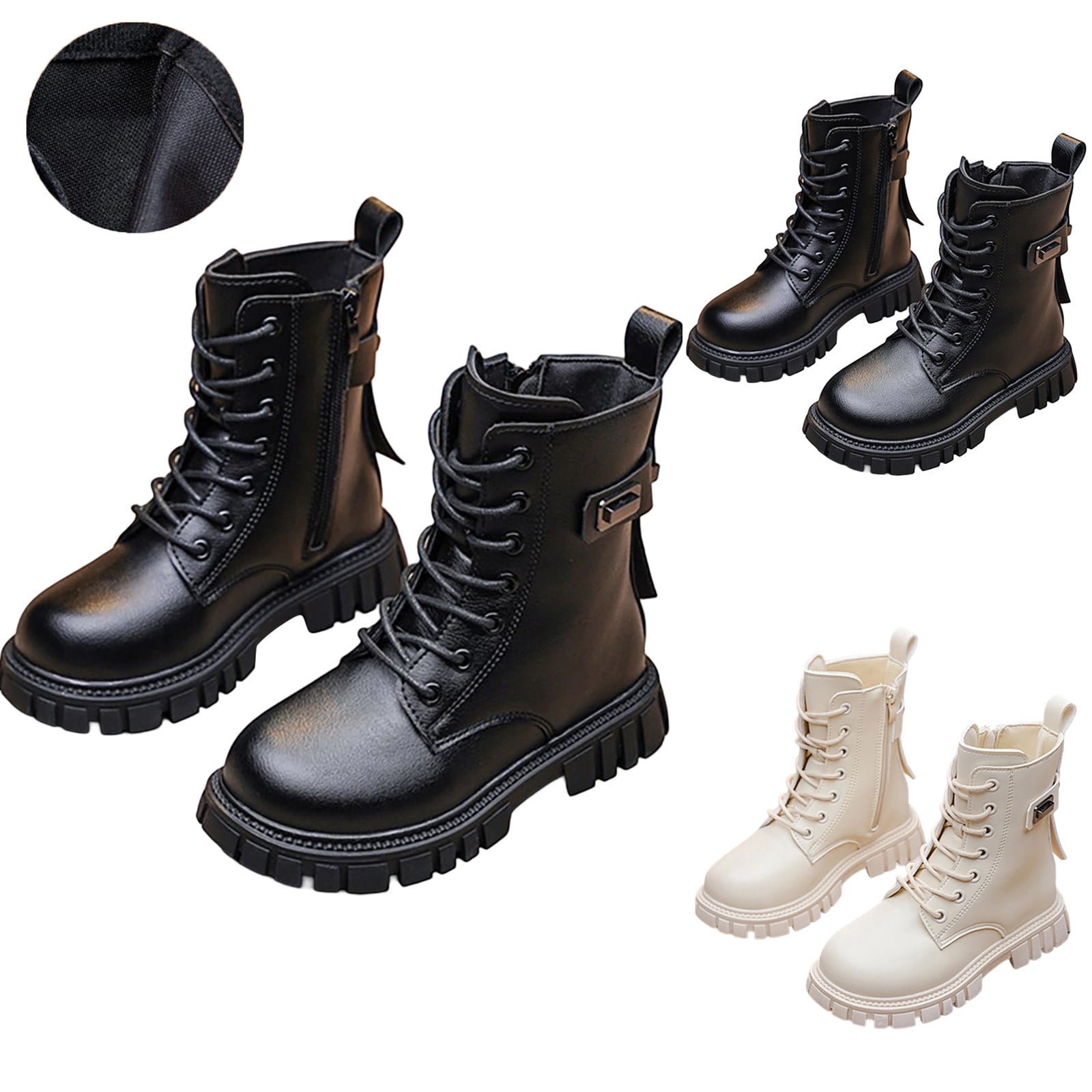 Fjofpr Little Girls Boots Size 12 Girls Shoes Fall And Winter Fashion ...