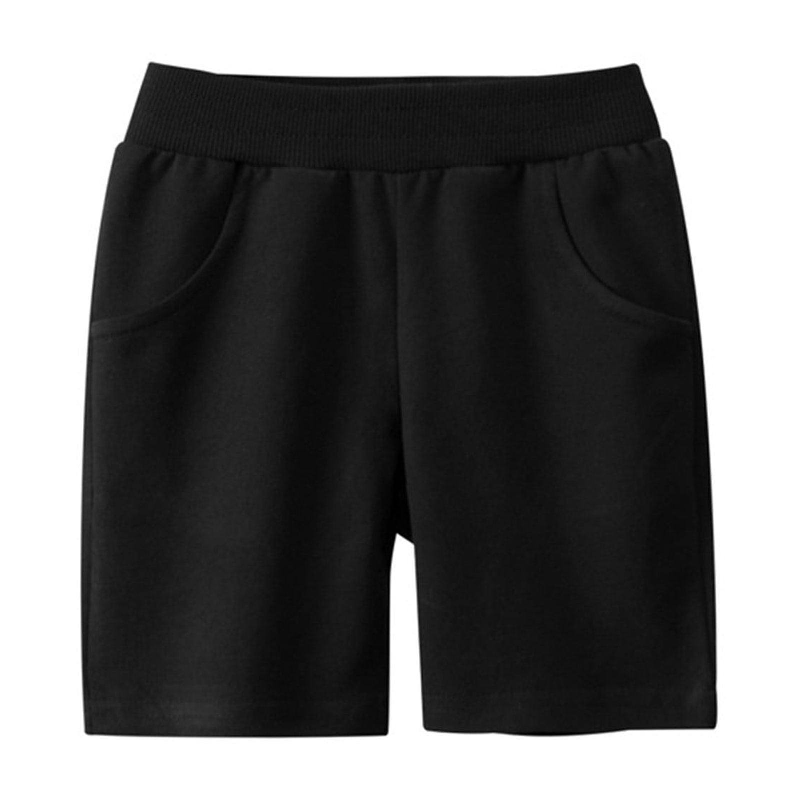 Fjofpr Look！Summer 2025 Girls Shorts Size 8 Black Child's Summer Solid ...