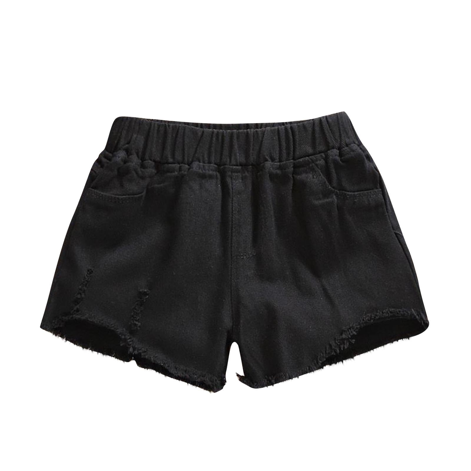 Fjofpr Summer Clearance Clothing Kids Girls Shorts Size 8 Black Summer ...