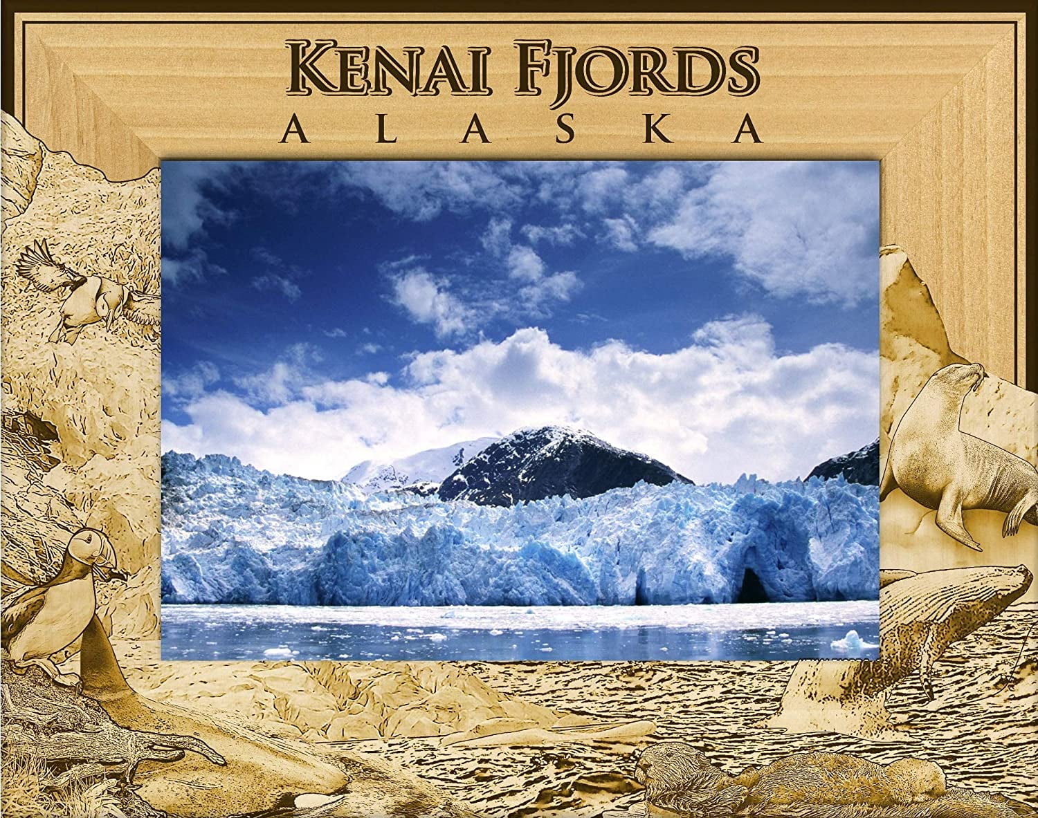 Fjords Laser Engraved Wood Picture Frame (5 x 7) - Walmart.com