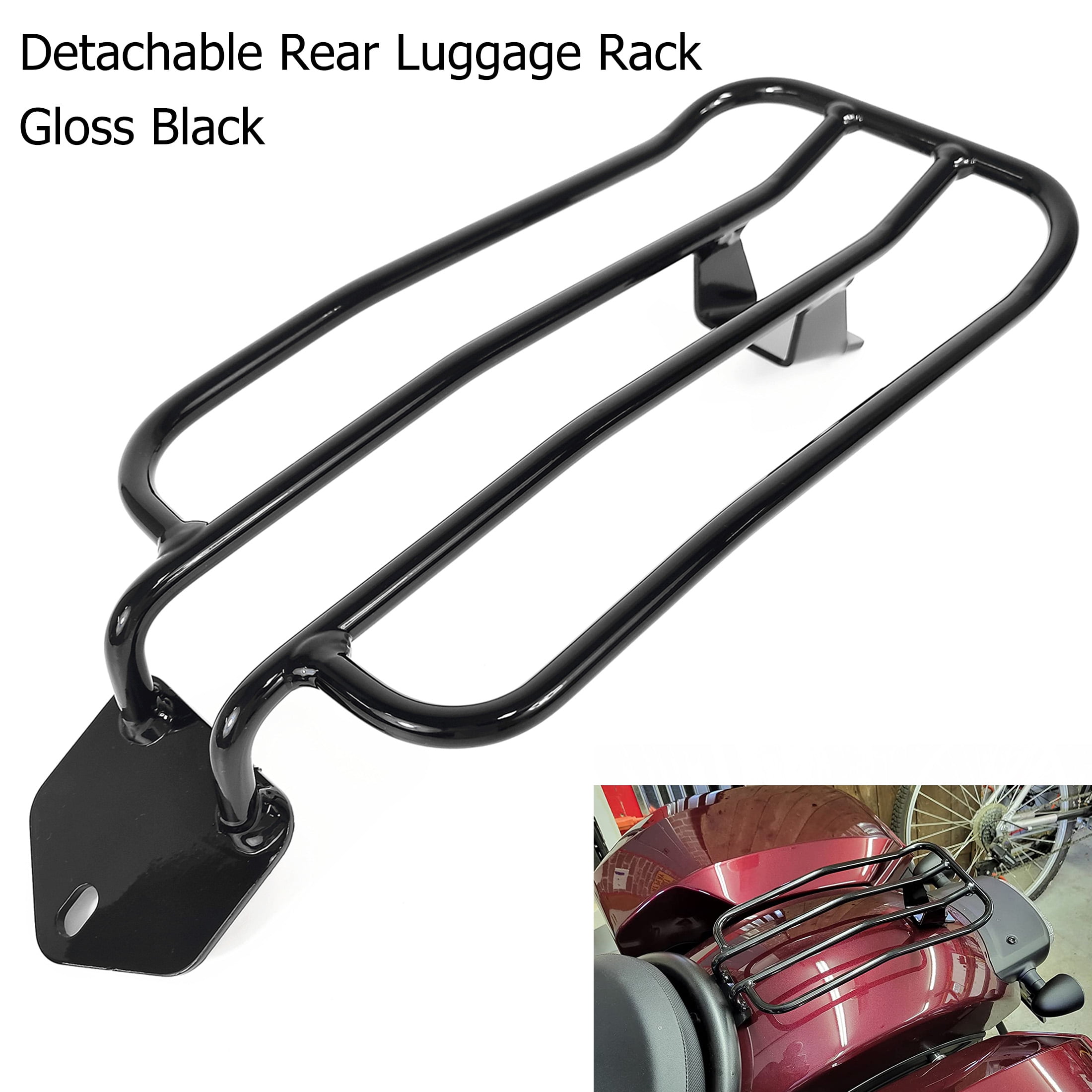 Fjpacemt Detachable Luggage Rack Trunk Mount for 2021-24 Motorcycle ...