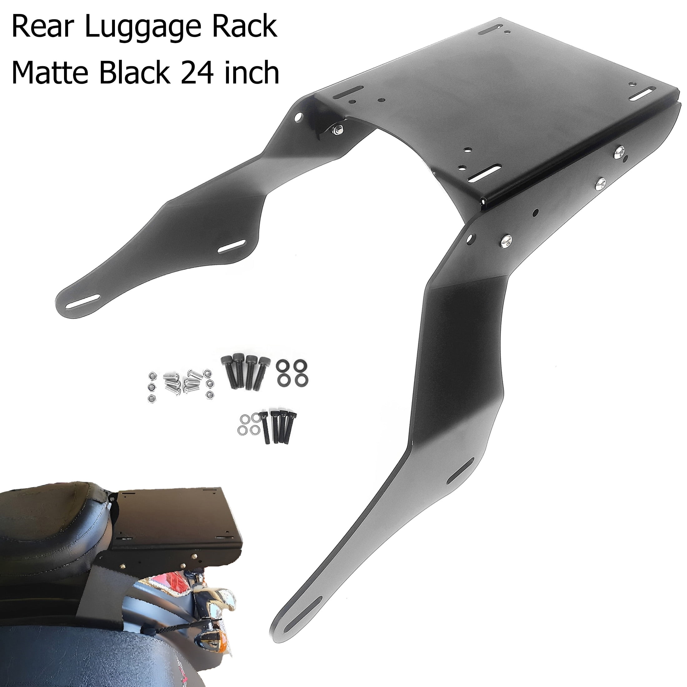 Fjpacemt Rear Luggage Rack Detachable Mount for 11-24 Motorcycle ...