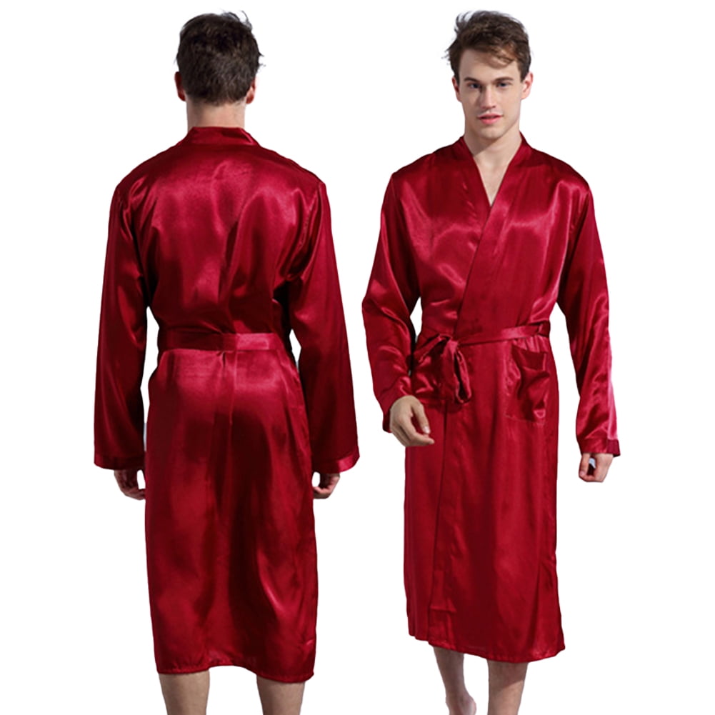 Fjucha Robes For Menslong Sleeve Robes For Menslong Robemens Robes Soft Cozylong Bathrobe
