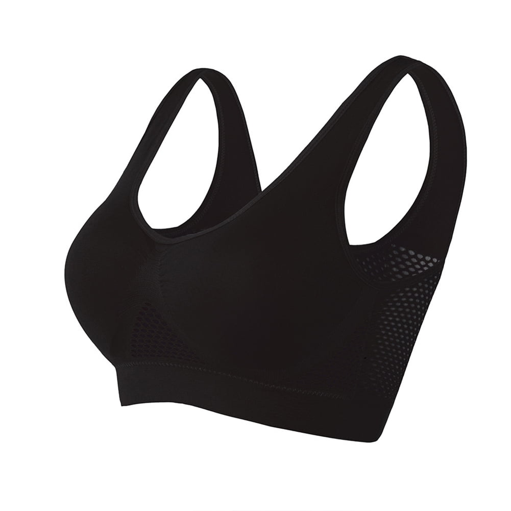 Fjuchai Womens Plus Size Bra Comfort Tank Yoga Bra Female Sports ...