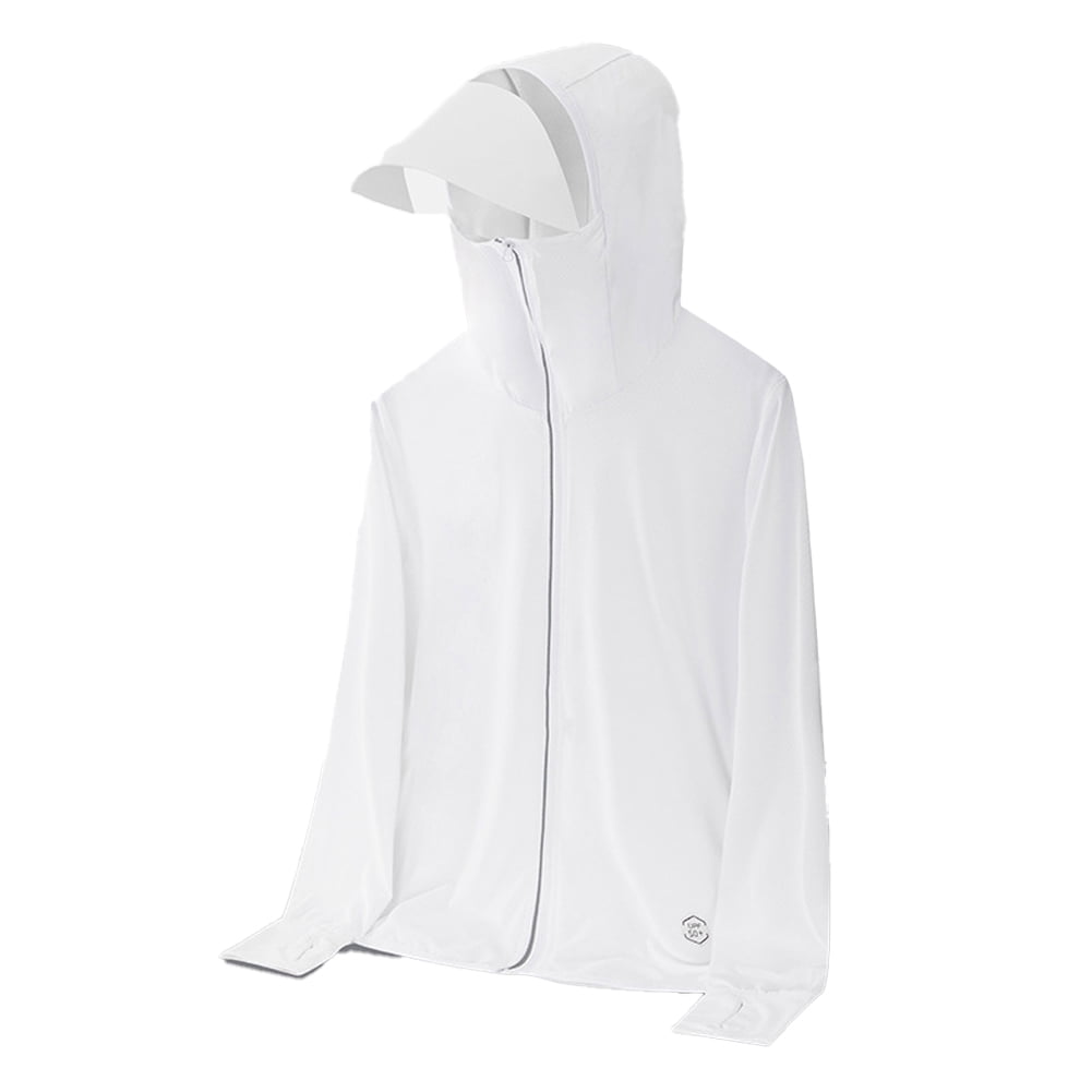 Fjuchai Womens Zipper Hoodie Sun Shirts Top Spring Summer Long Sleeve Upf 50+ Sun Protection ...