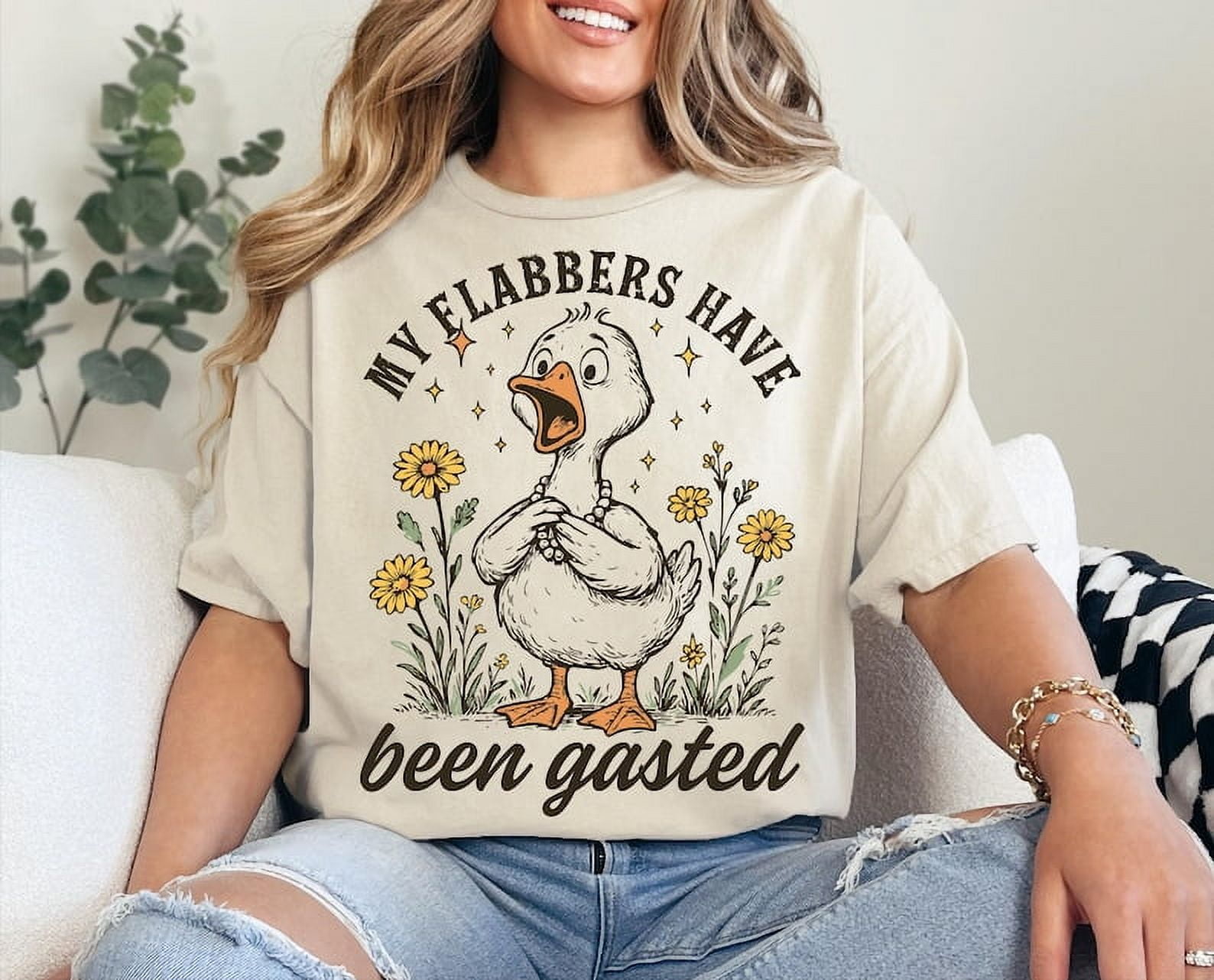 My Flabbers Have Been Gasted T-shirt, Sarcastic Goose Humor T-shirt ...