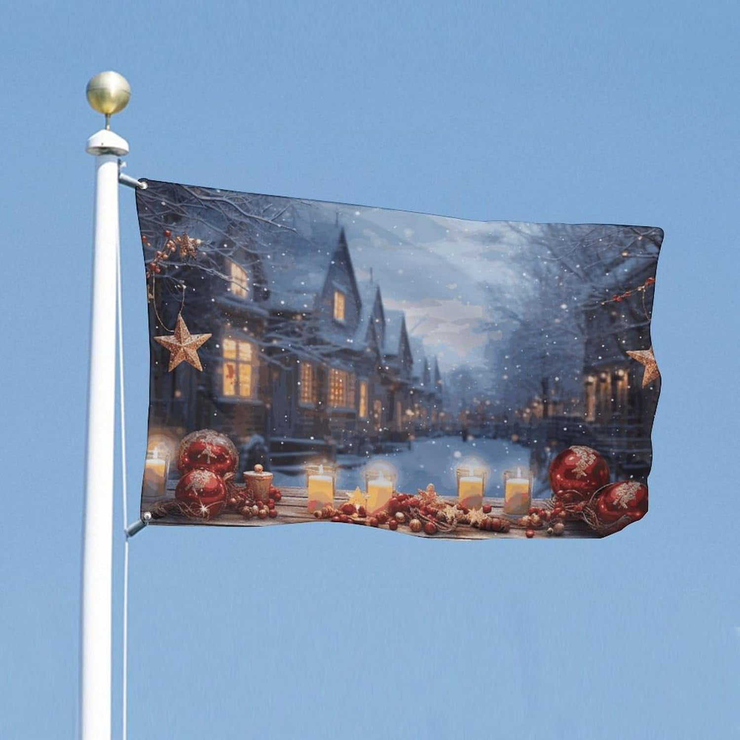 Flag 24x35 in Double Sided Yard Flags Christmas Atmosphere Garden Flag ...