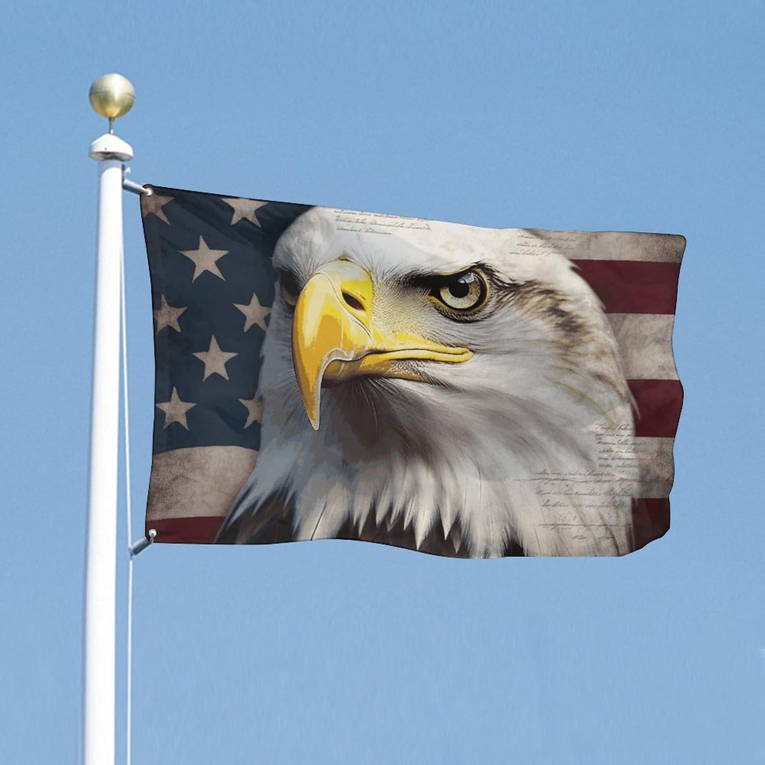 Flag 24x35 in Double Sided Yard Flags Eagle Garden Flag Welcome Flags ...