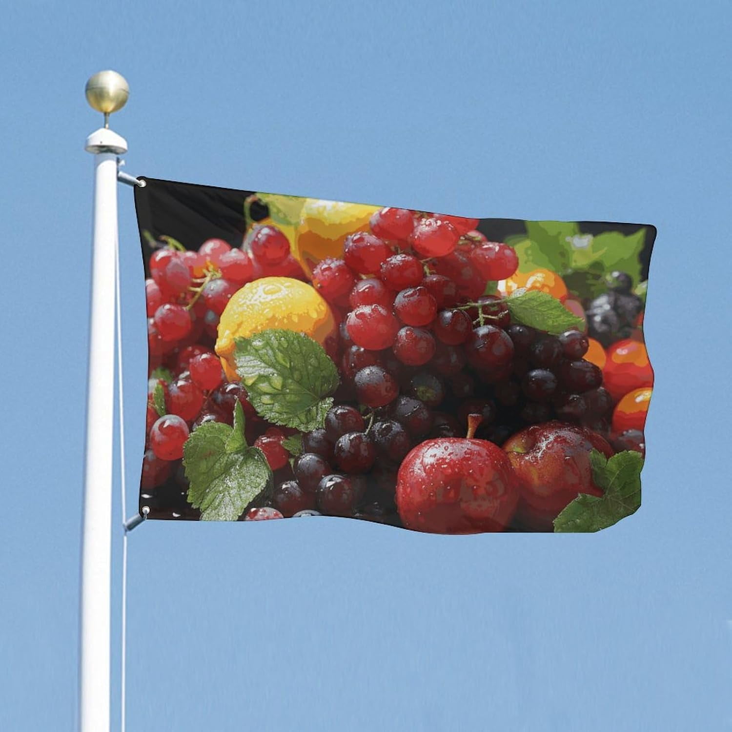 Flag 24x35 in Double Sided Yard Flags Fresh Fruits Garden Flag Welcome ...