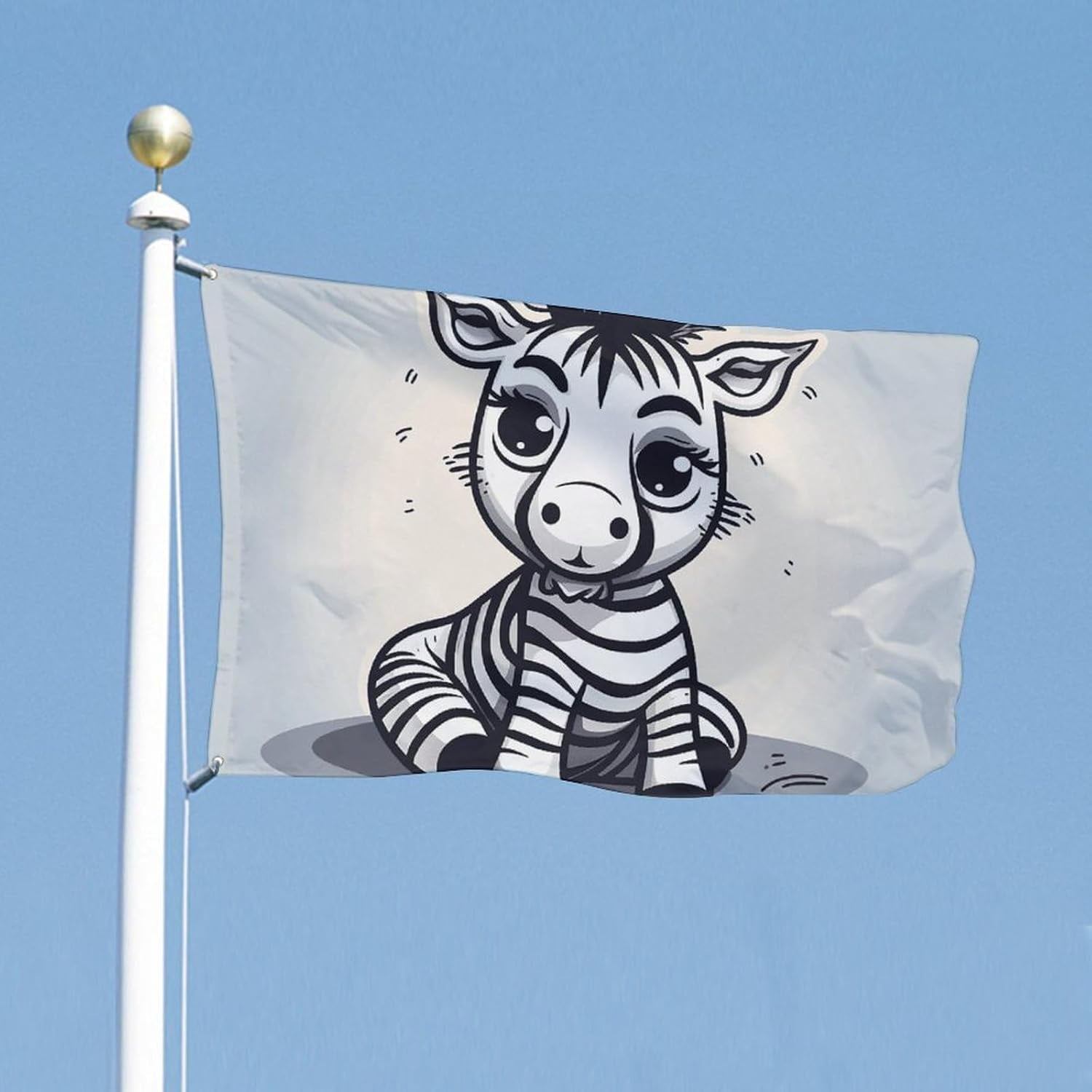 Flag 24x35 in Double Sided Yard Flags Funny Zebra Garden Flag Welcome ...