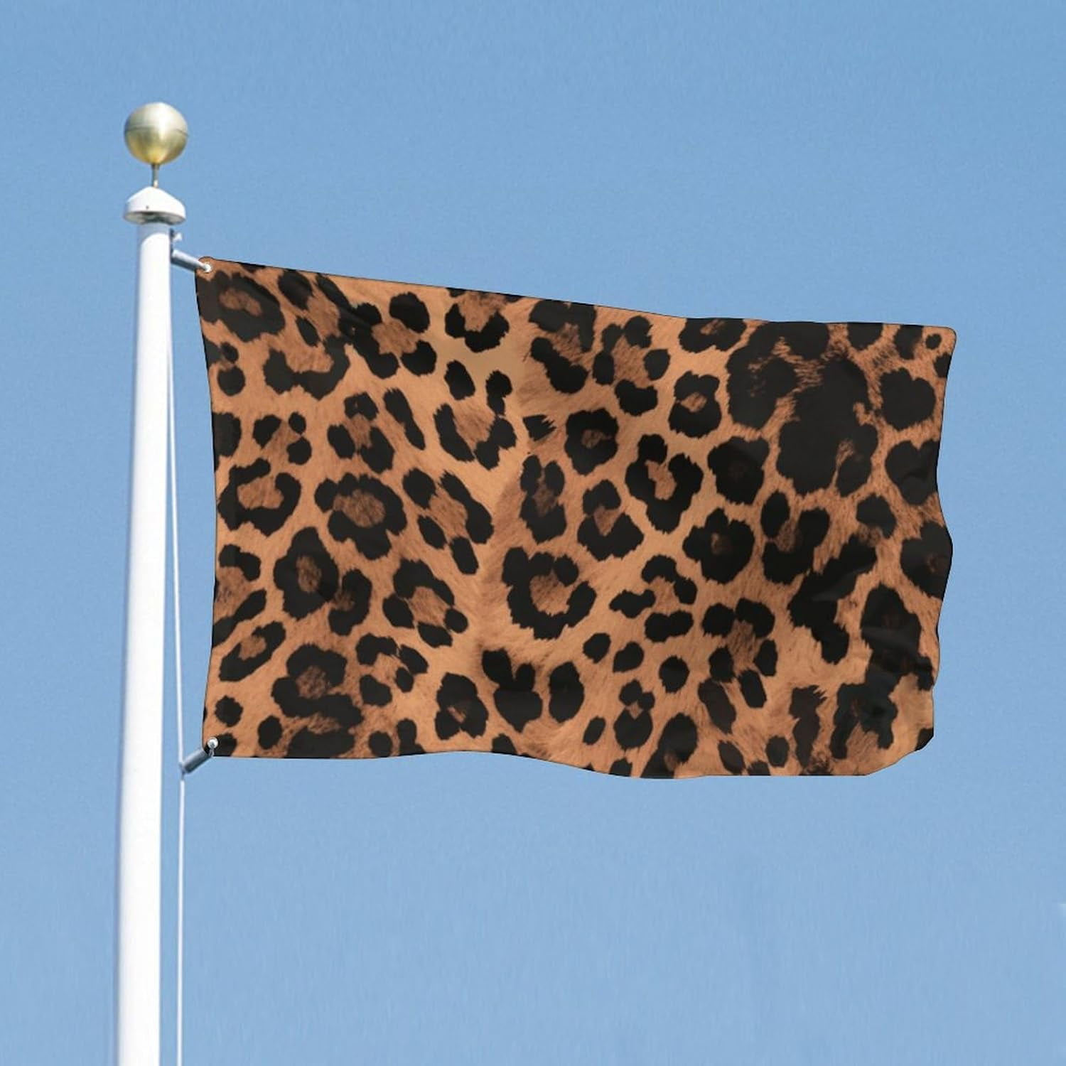Flag 24x35 in Double Sided Yard Flags Leopard Pattern Garden Flag ...