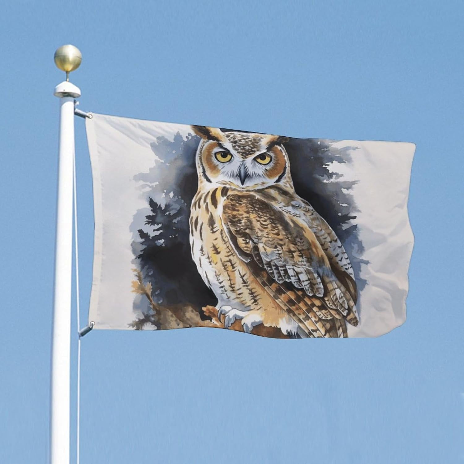 Flag 24x35 in Double Sided Yard Flags Owl Garden Flag Welcome Flags for ...