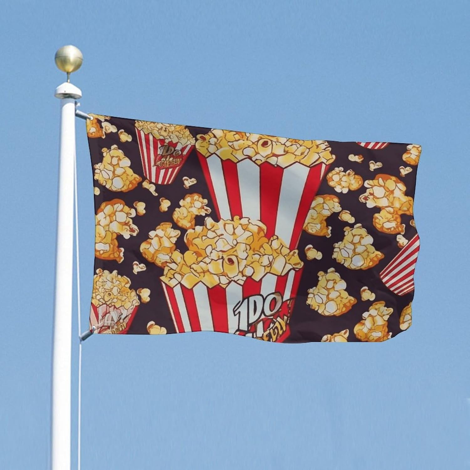 Flag 24x35 in Double Sided Yard Flags Popcorn Print Garden Flag Welcome ...