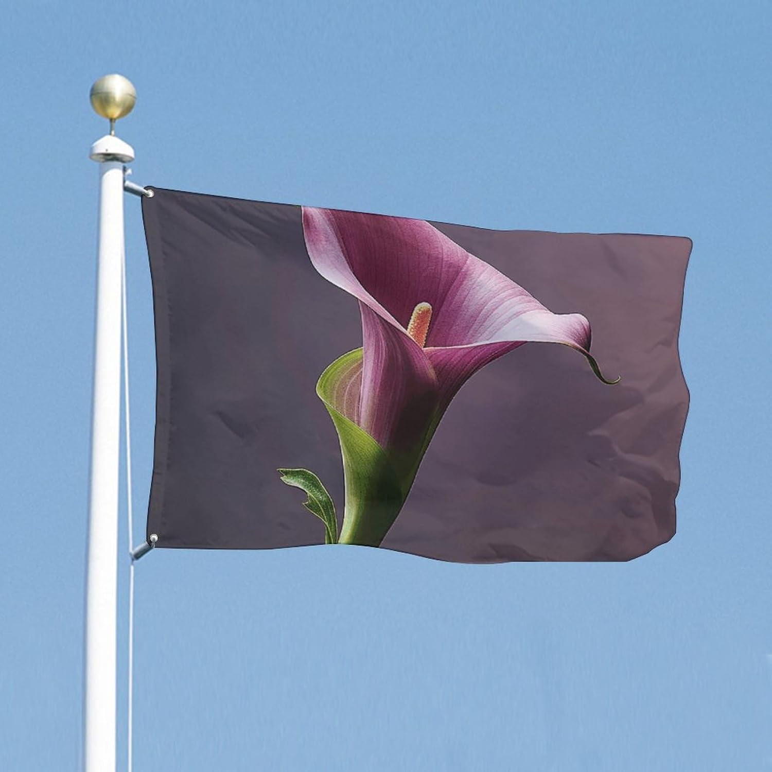 Flag 24x35 in Double Sided Yard Flags Purple Calla Lily Garden Flag ...