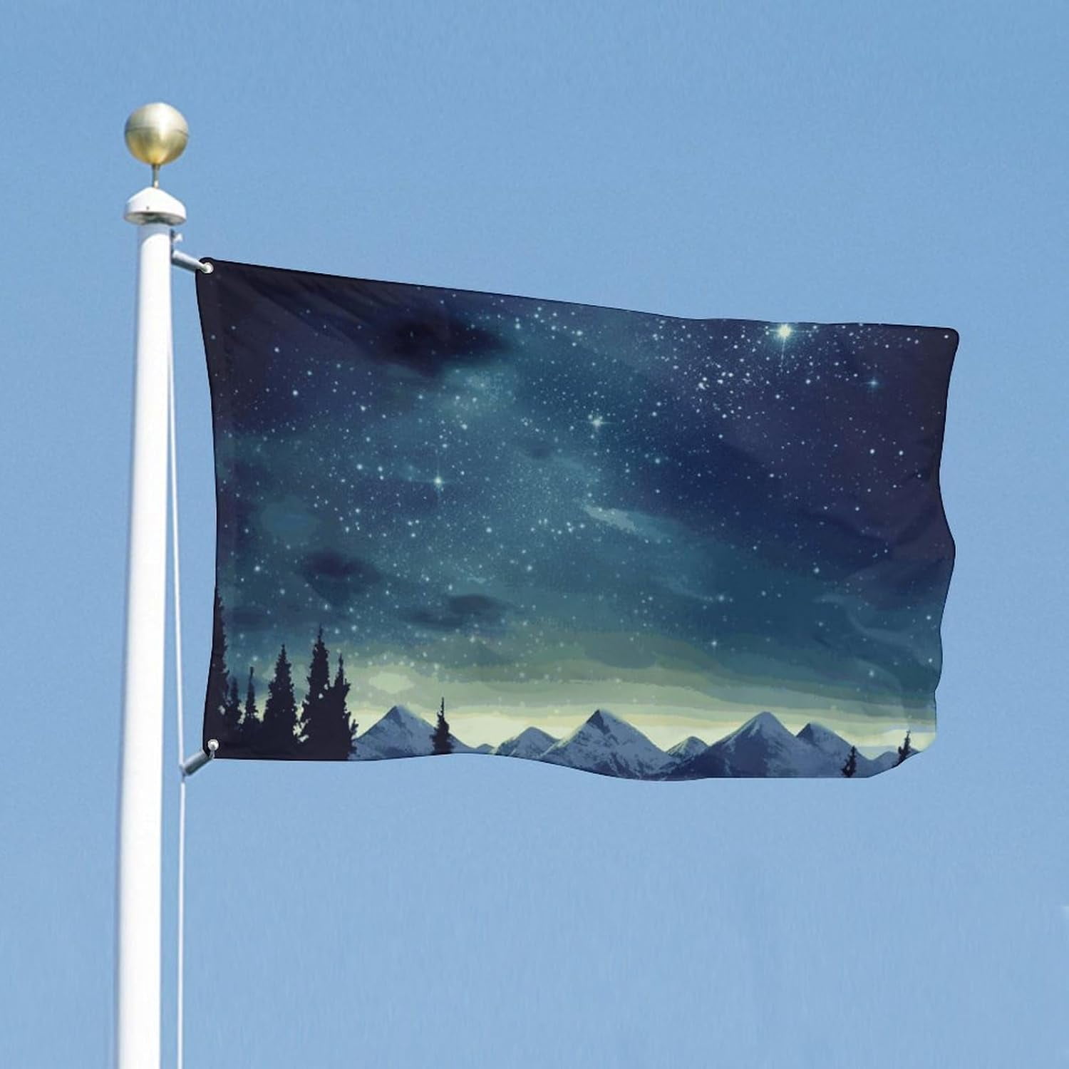 Flag 35x59 in Double Sided Yard Flags Celestial Night Sky Garden Flag ...