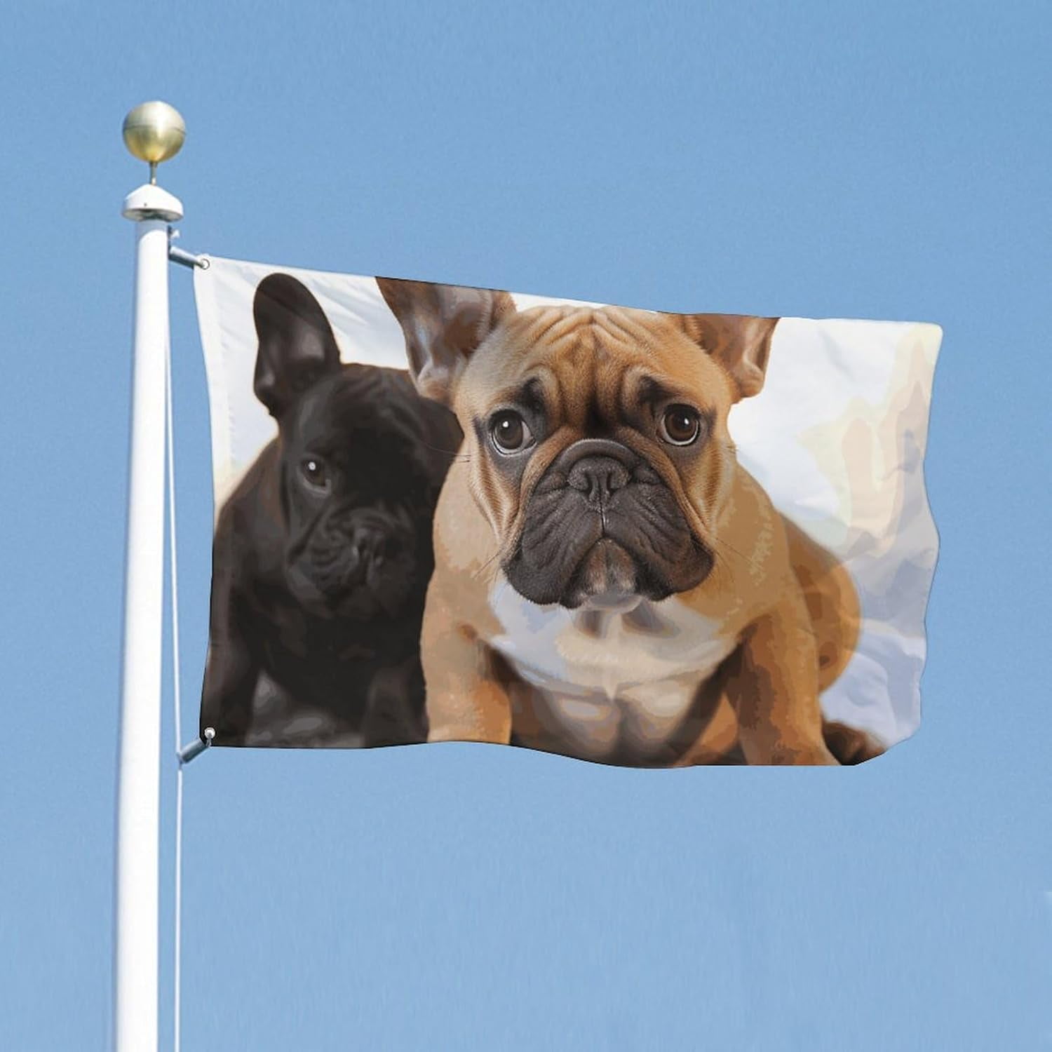 Flag 35x59 in Double Sided Yard Flags Cute French Bulldog Garden Flag ...