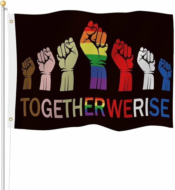 Flag 3X5 Different Languages Cloud Vivid Color - Header Double Stitched ...