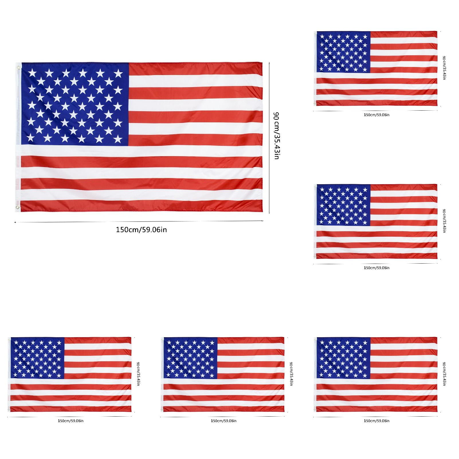 Flag 3x5 Ft Outdoor USA Embroidered Star Stripe US Flags Heavy Duty ...