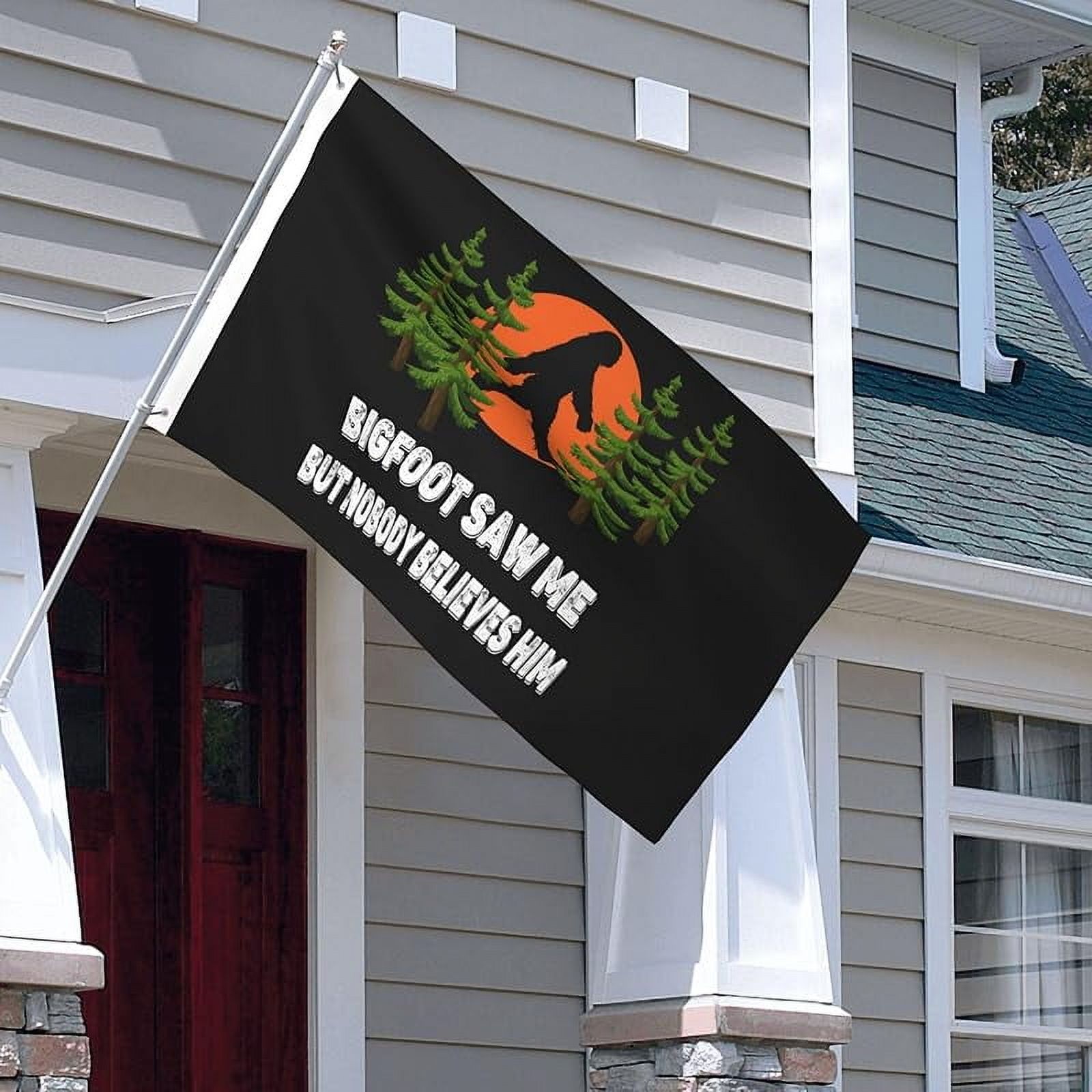 Flag 3x5 ft Bigfoot Doesn't Believe in You Either Double Sided Banner ...