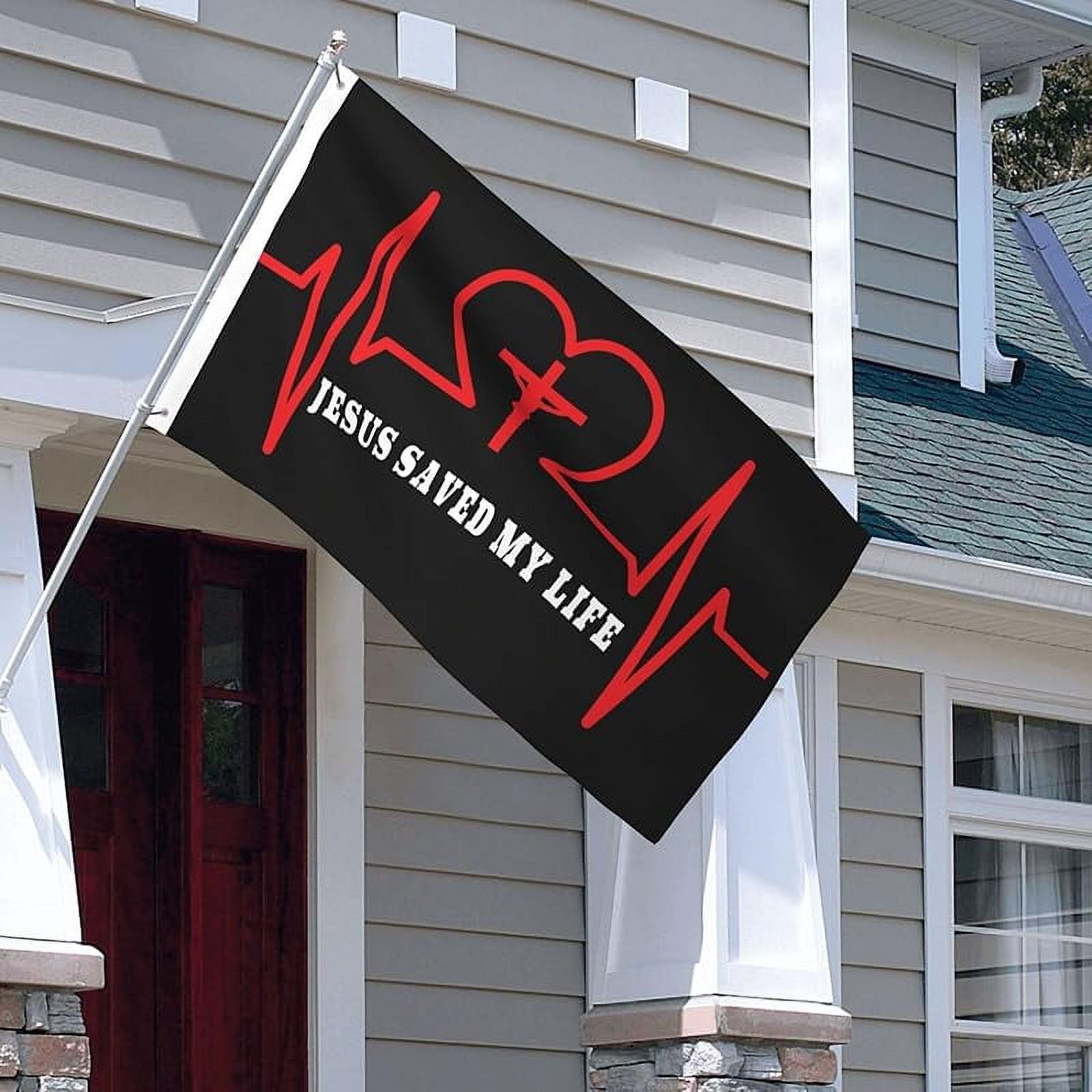 Flag 3x5 ft Jesus Christ Christian Redeemed Cross Nails Double Sided ...