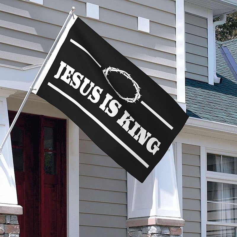 Flag 3x5 ft Jesus Faith Over Fear Christian Double Sided Banner Sign ...
