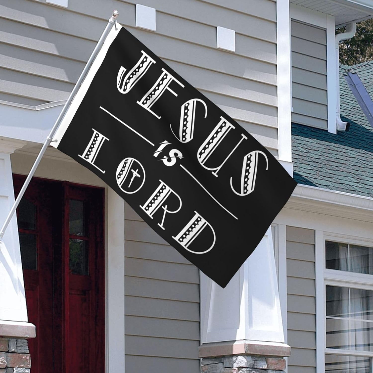 Flag 3x5 ft Jesus is My Savior Crucifixion Cross Christian Double Sided ...