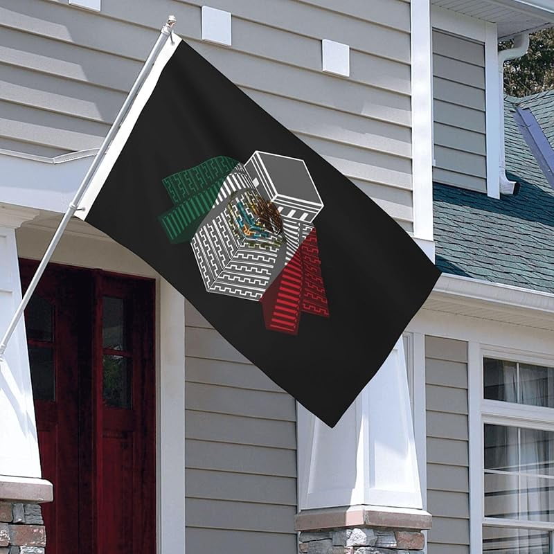 Flag 3x5 ft Mexico Aztec Calendar Double Sided Banner Sign Large for ...