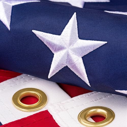 Flag 3x5 ft for Outside, Heavy Duty USA Longest Lasting, Tough 210D US ...