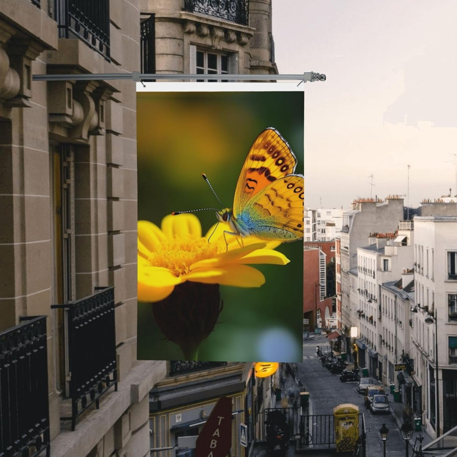 Flag 4.85x8 ft Flags for Outside Funny Banner Garden Flag Yellow ...