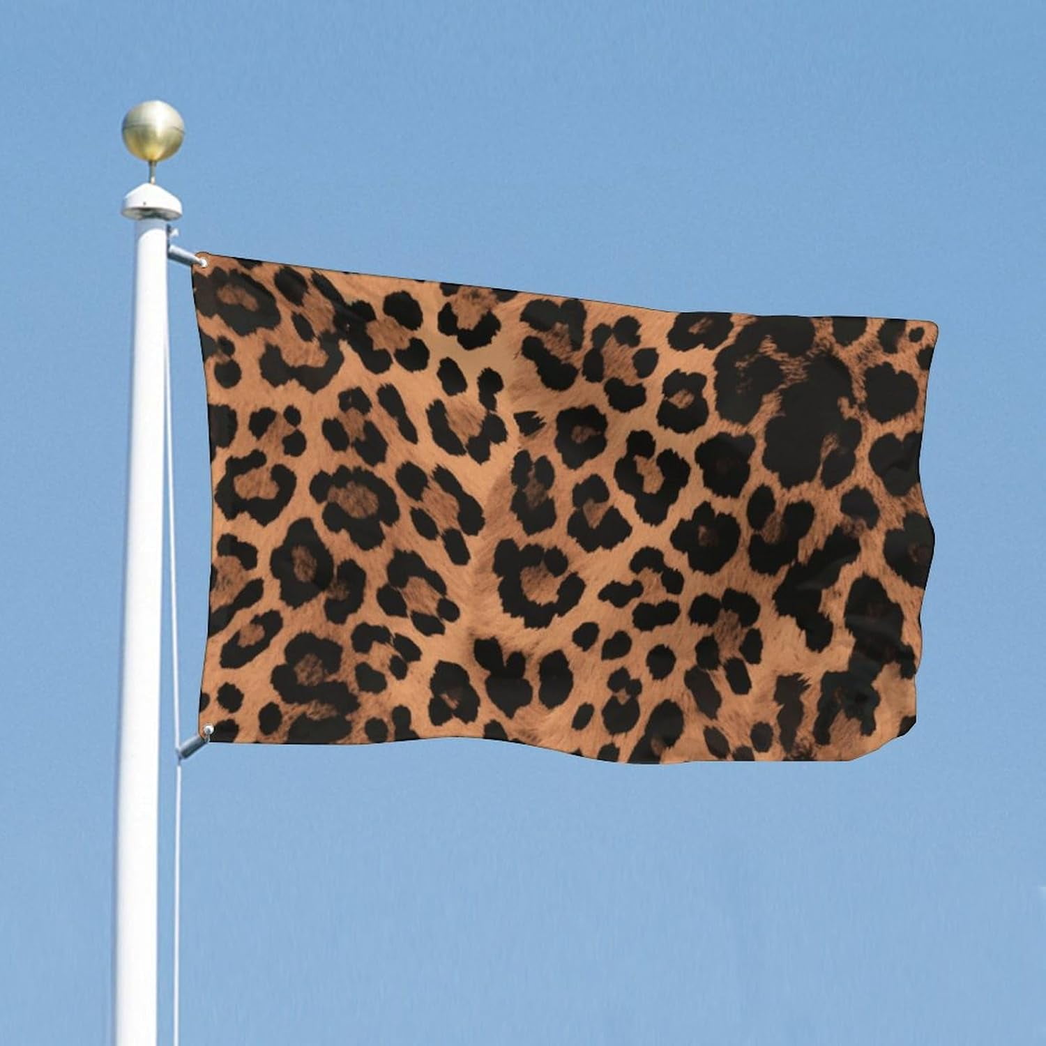 Flag 47x70 in Double Sided Yard Flags Leopard Pattern Garden Flag ...
