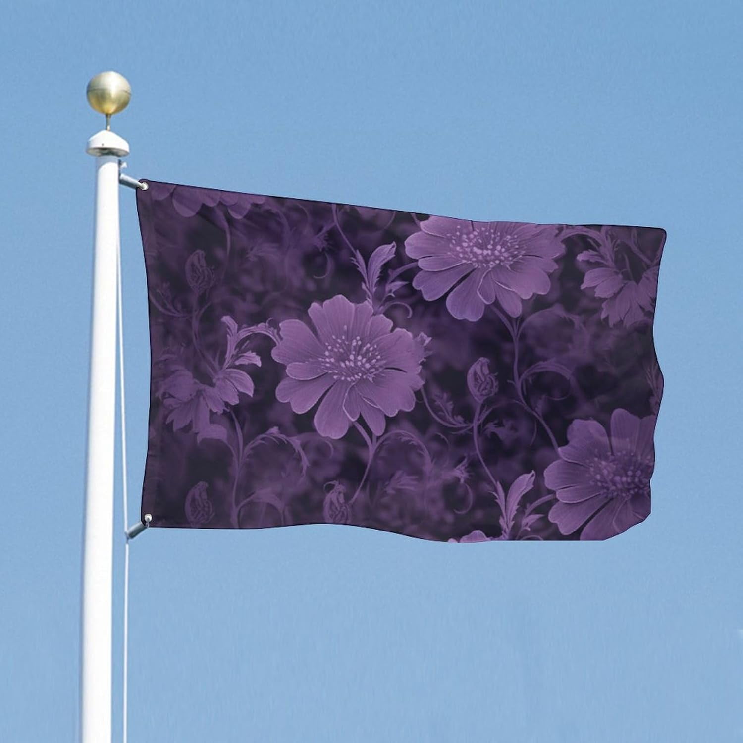 Flag 47x70 in Double Sided Yard Flags Purple Garden Flag Welcome Flags ...