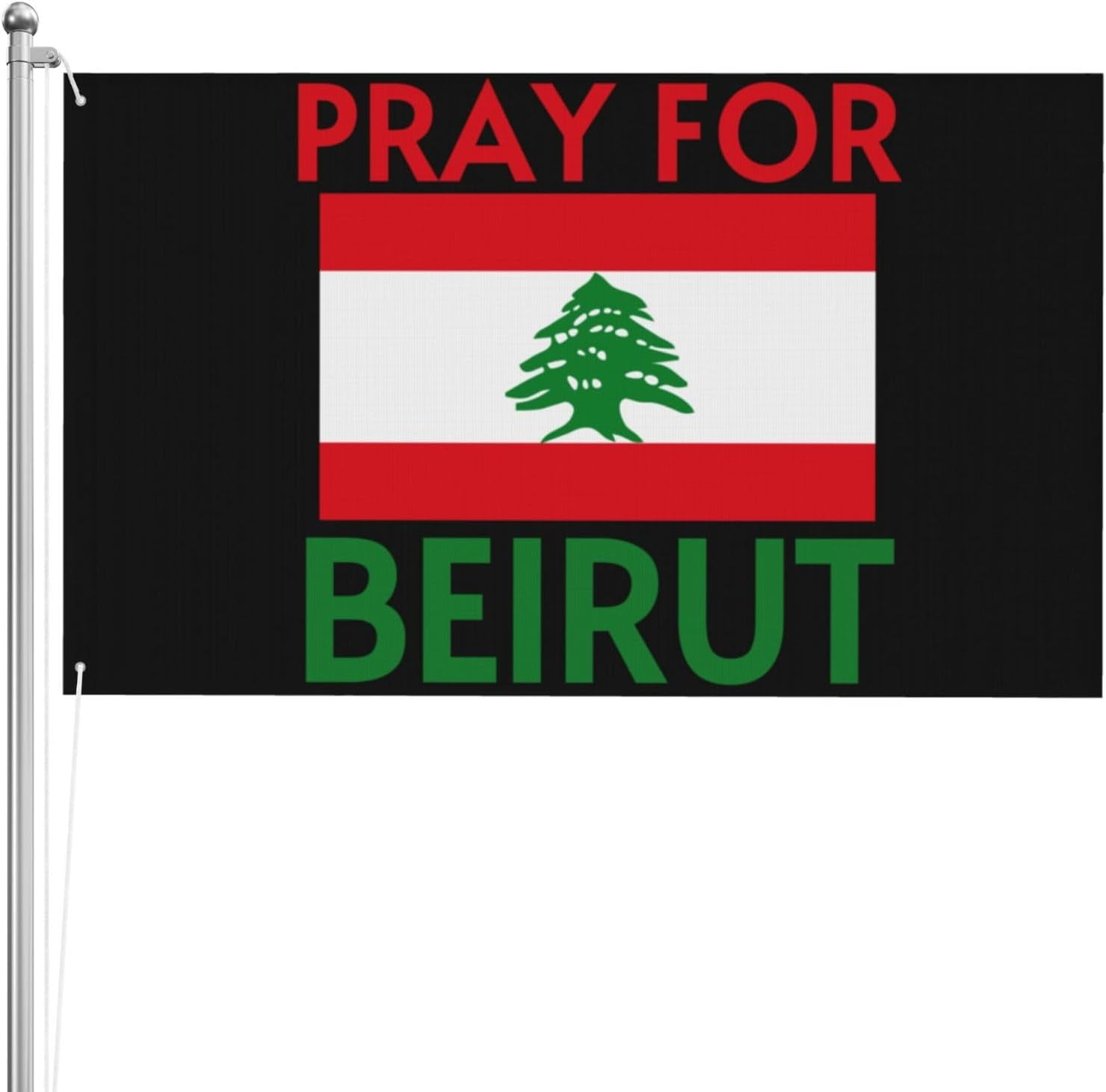 Flag 4x6 Allah Protects Lebanon Banner - Party Flag, Double-Printed ...