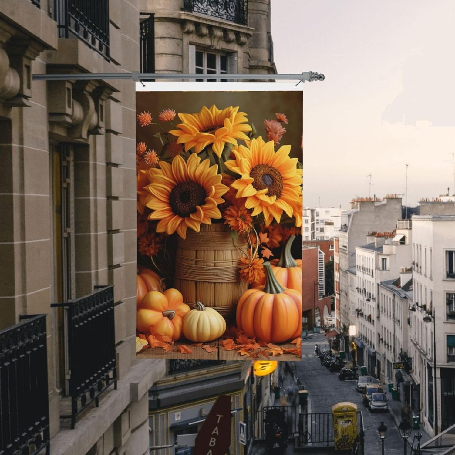 Flag 4x6 ft Flags for Outside Funny Banner Garden Flag Pumpkin and ...