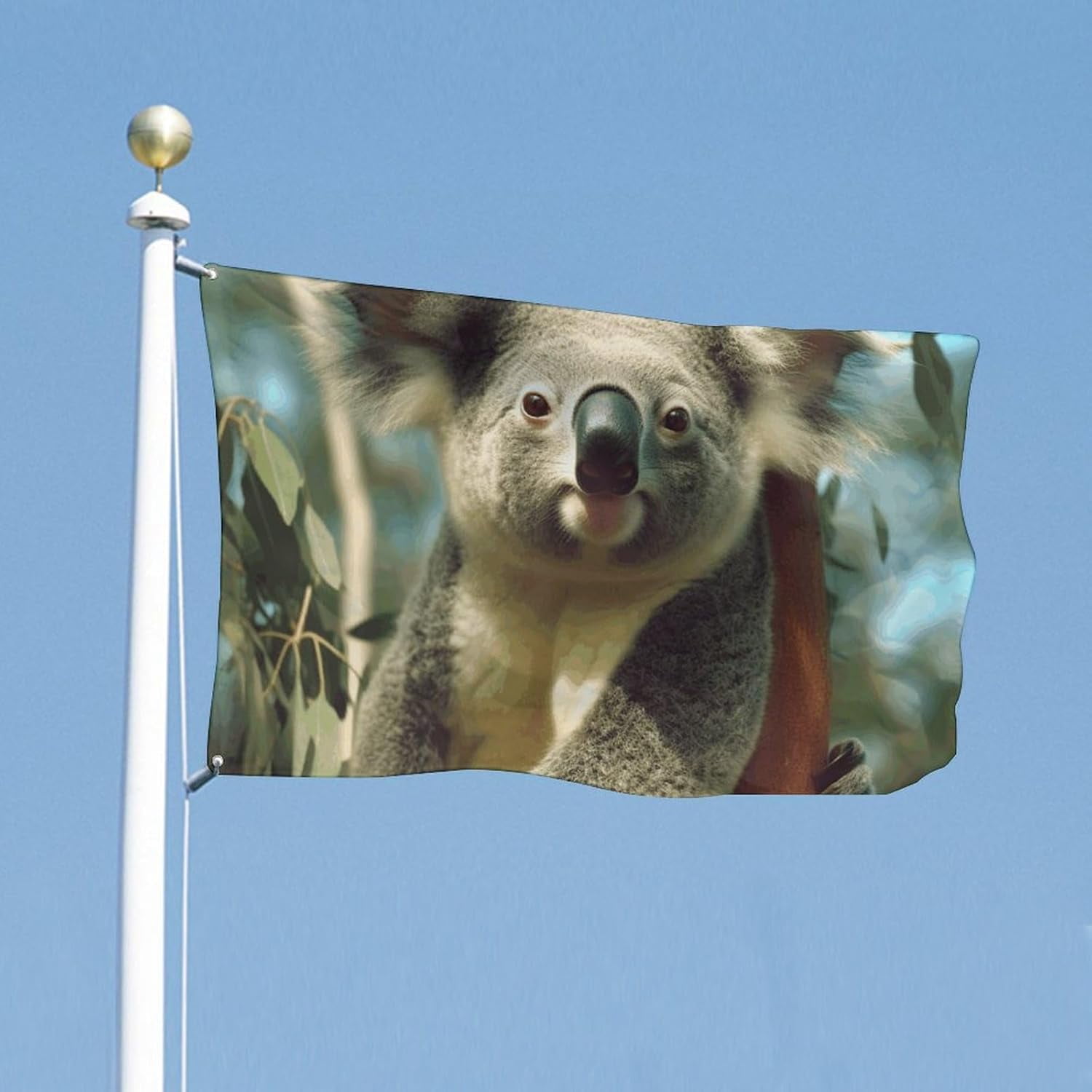 Flag 60x96 in Double Sided Yard Flags Bear Koala Garden Flag Welcome ...