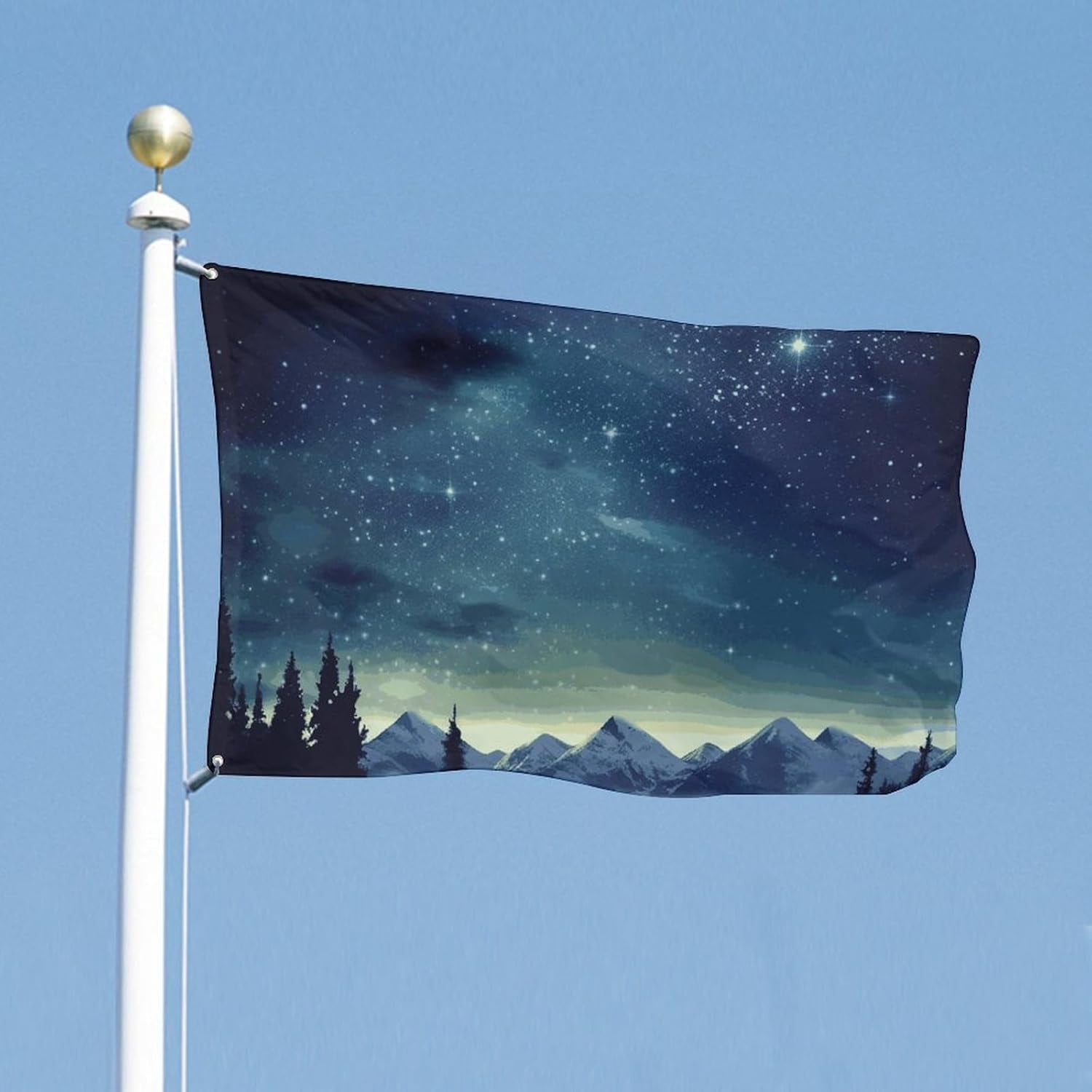 Flag 60x96 in Double Sided Yard Flags Celestial Night Sky Garden Flag ...