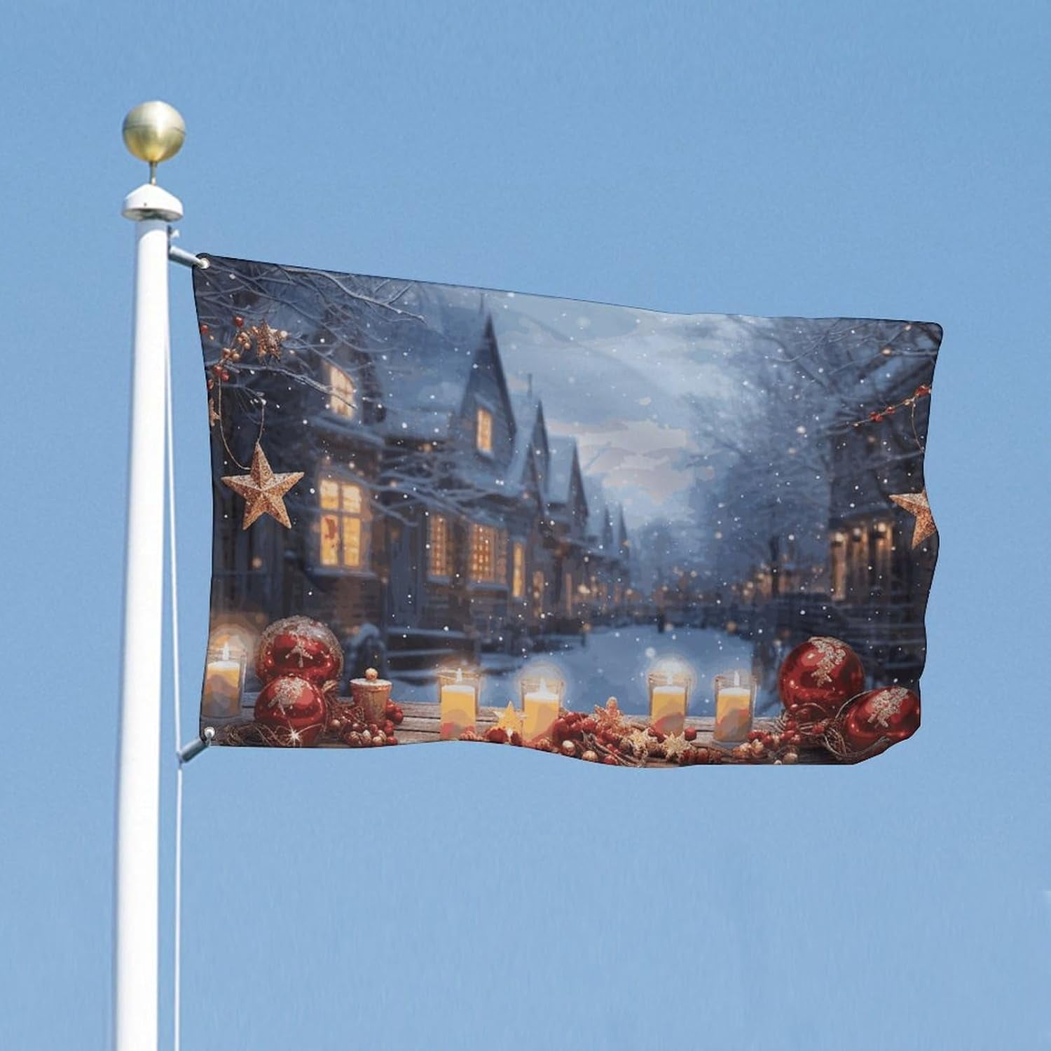 Flag 60x96 in Double Sided Yard Flags Christmas Atmosphere Garden Flag ...