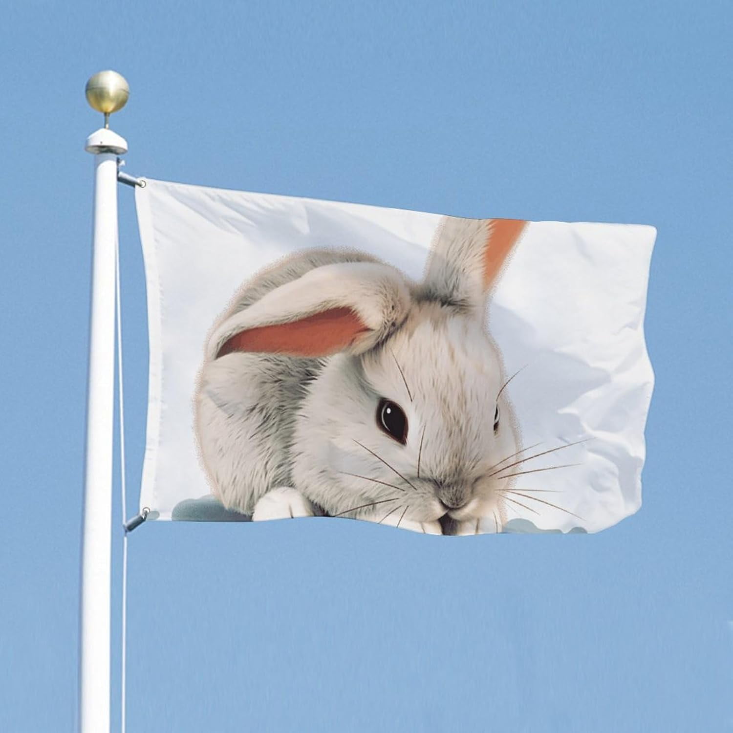 Flag 60x96 in Double Sided Yard Flags Cry Rabbit Garden Flag Welcome ...