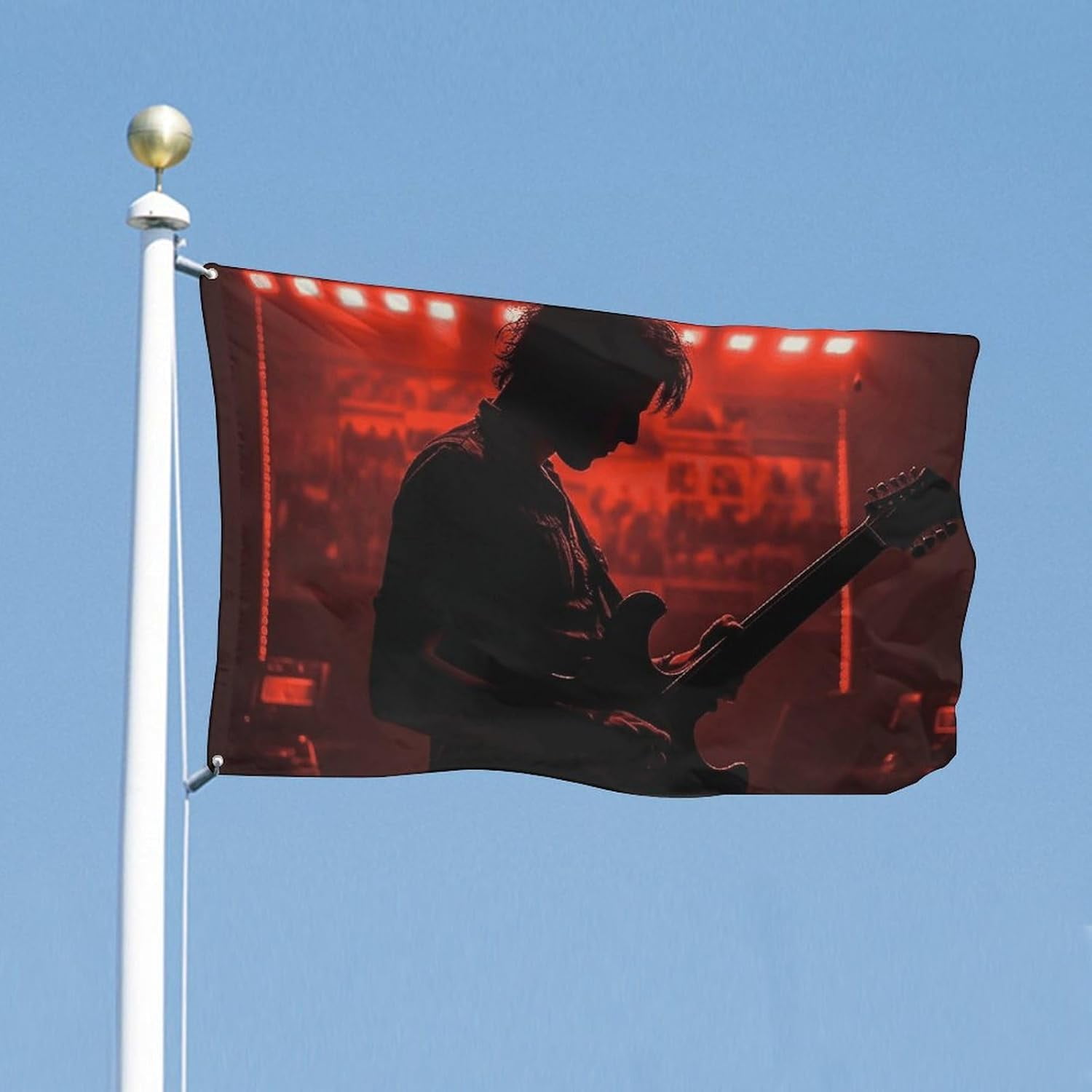 Flag 60x96 in Double Sided Yard Flags Guitarist Playing Garden Flag ...