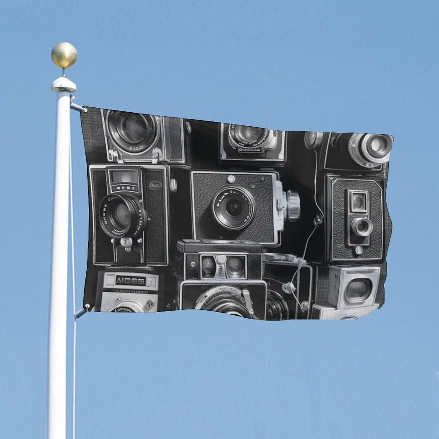 Flag 60x96 in Double Sided Yard Flags Retro Cool Camera Collection ...