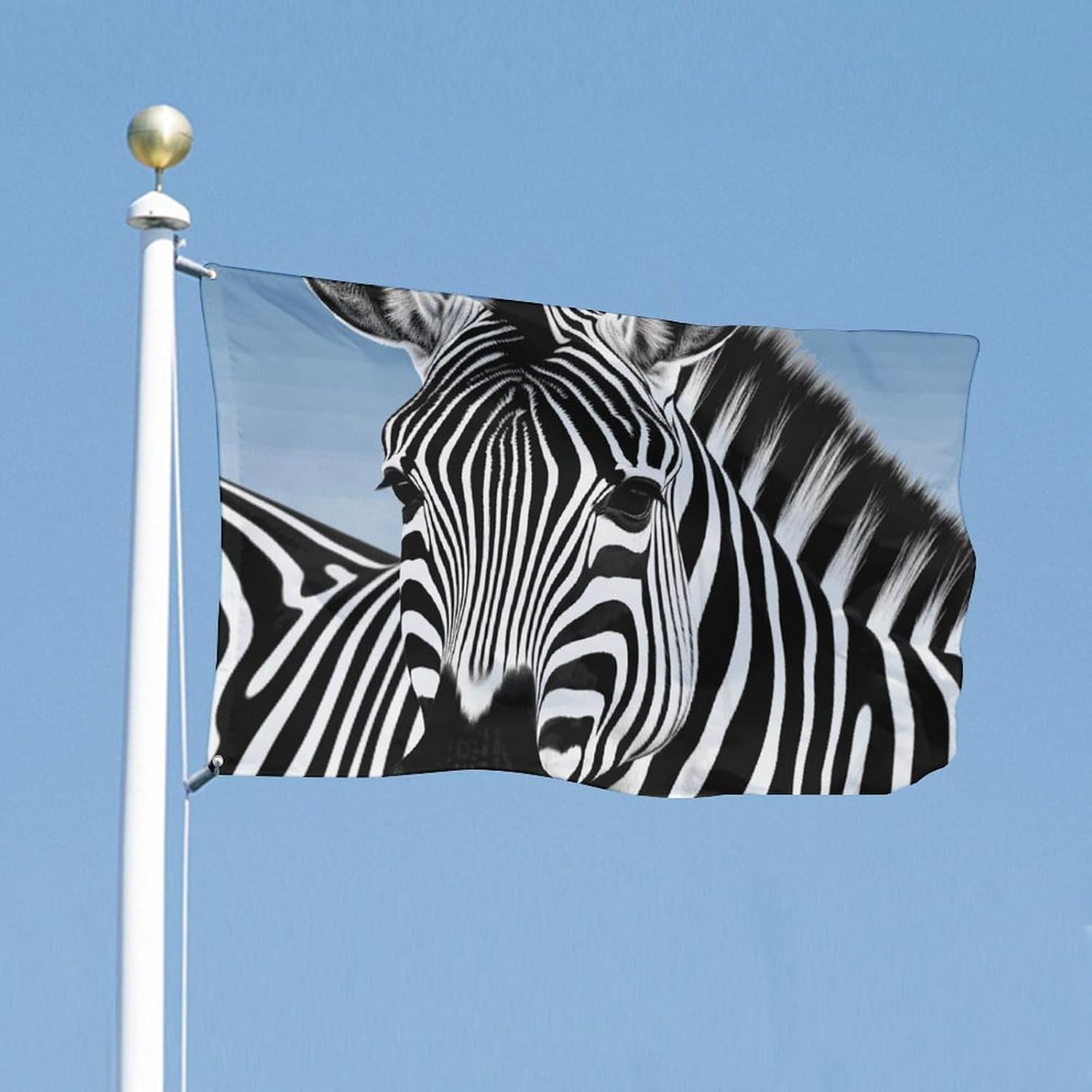 Flag 60x96 in Double Sided Yard Flags Zebra Garden Flag Welcome Flags ...