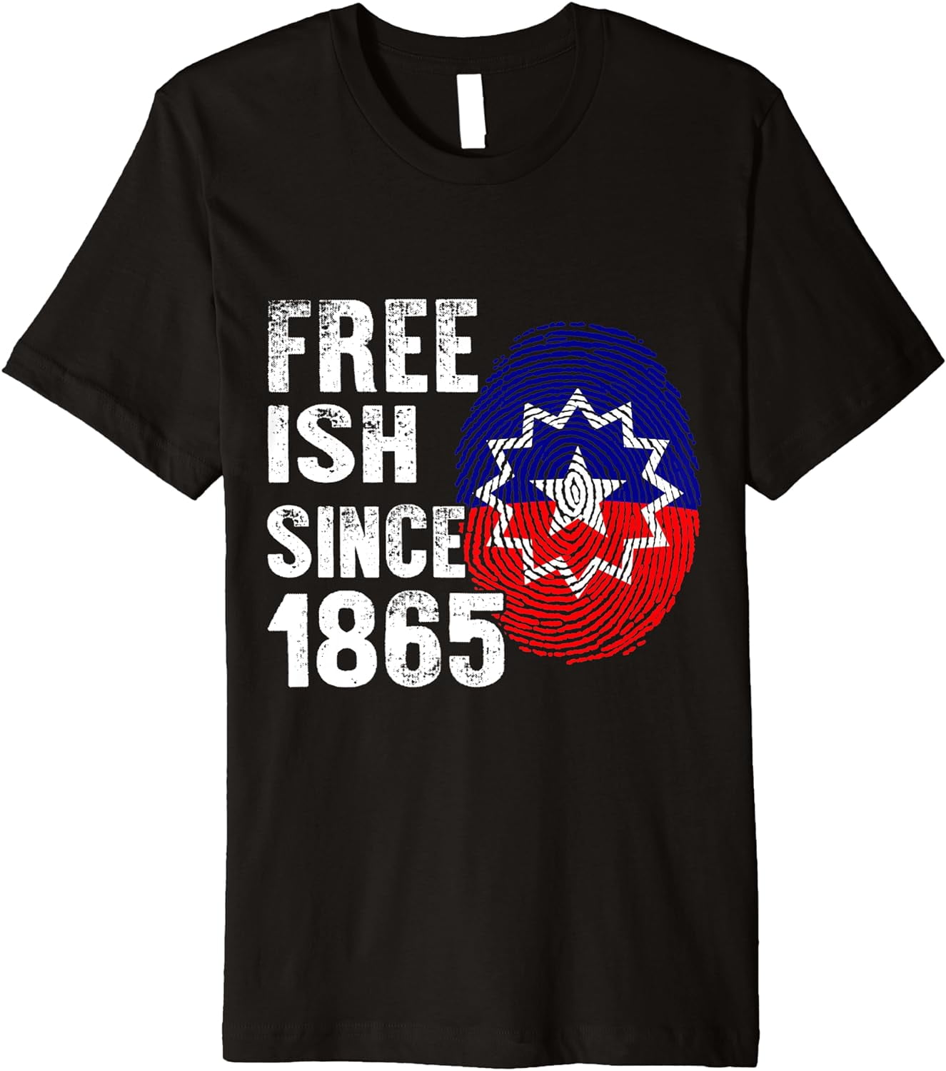 Flag Afro Free-ish Black History African American Premium Cotton T ...